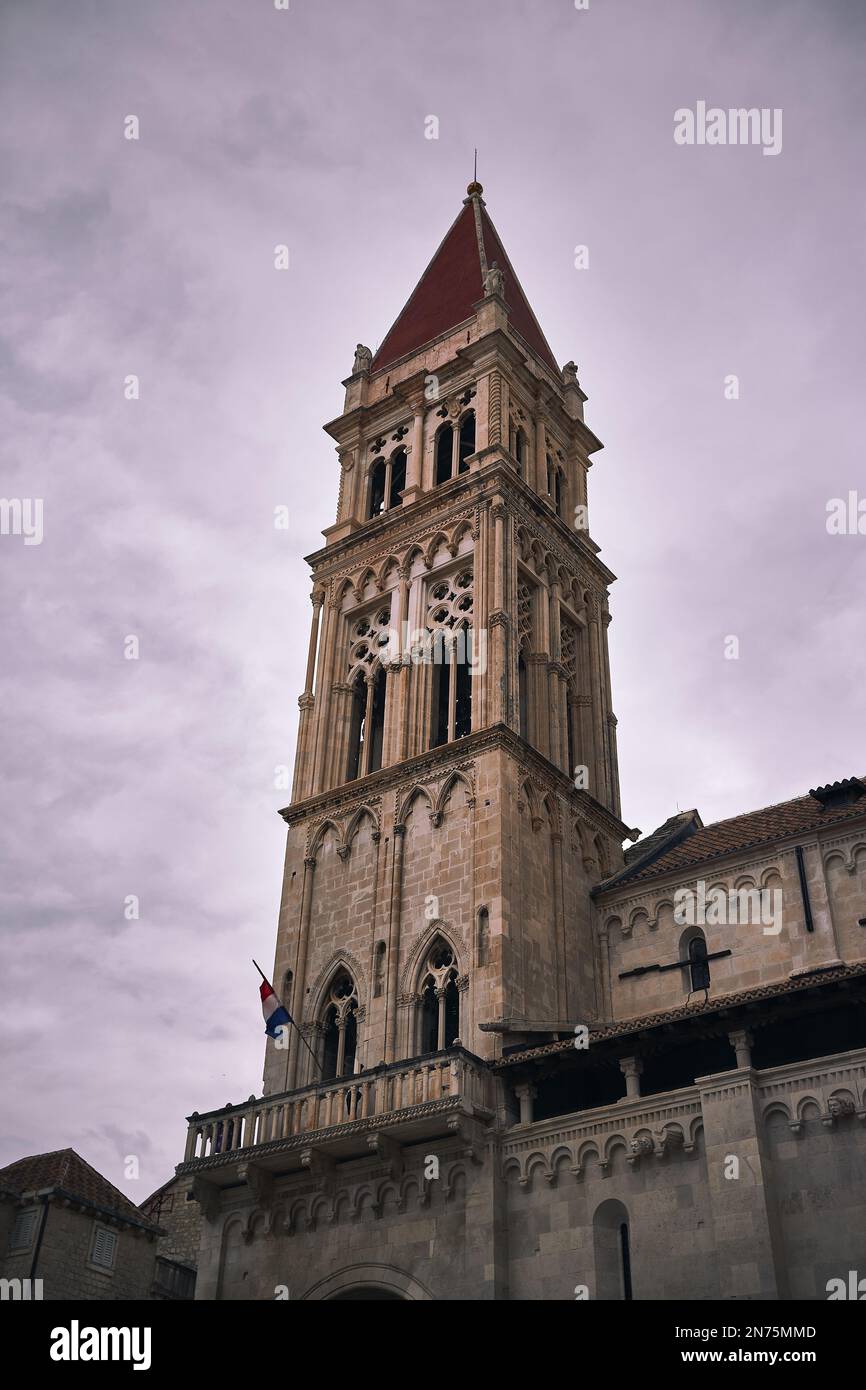A low angle of an architectural tower Stock Photo - Alamy