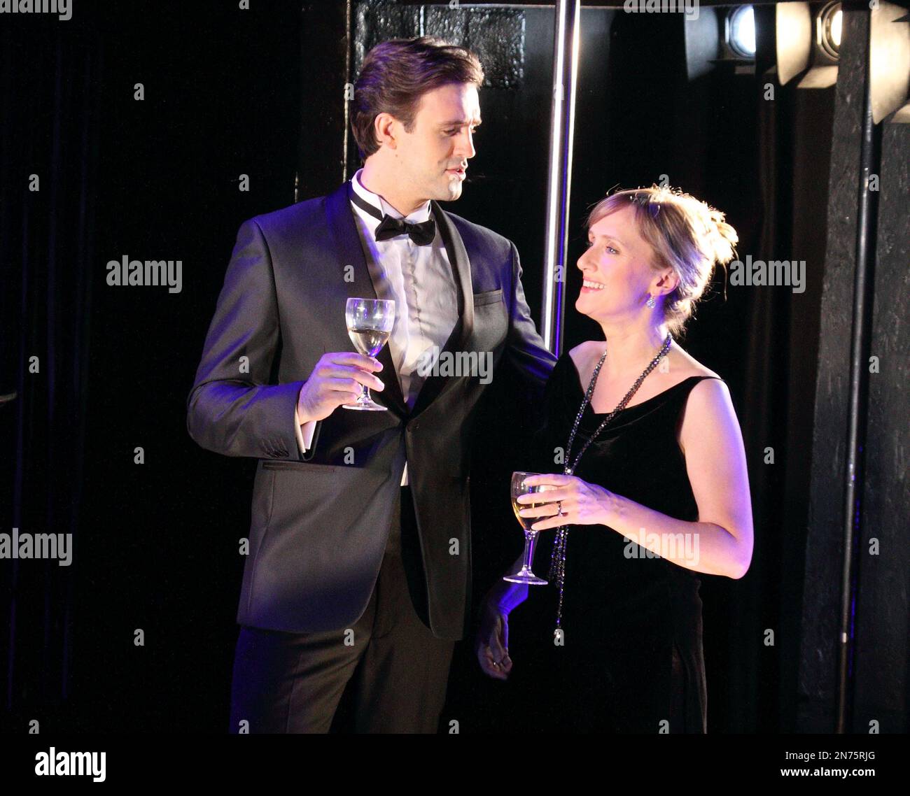London, UK. Michael Xavier and Jenna Russell at the Stage photocall for ...
