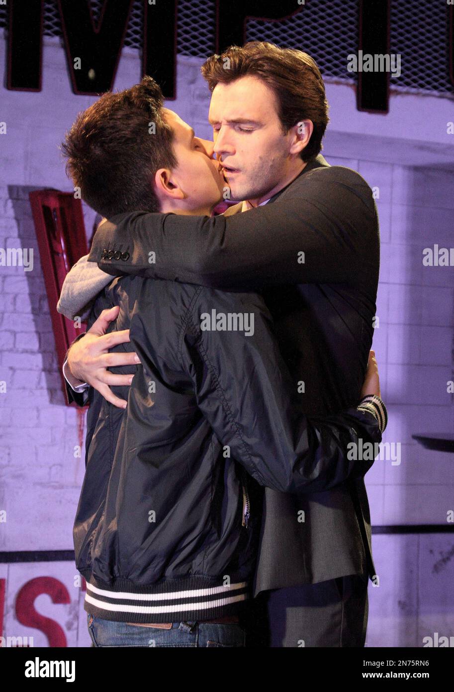 London, UK. Michael Xavier and Thomas Milner at the Stage photocall for ...