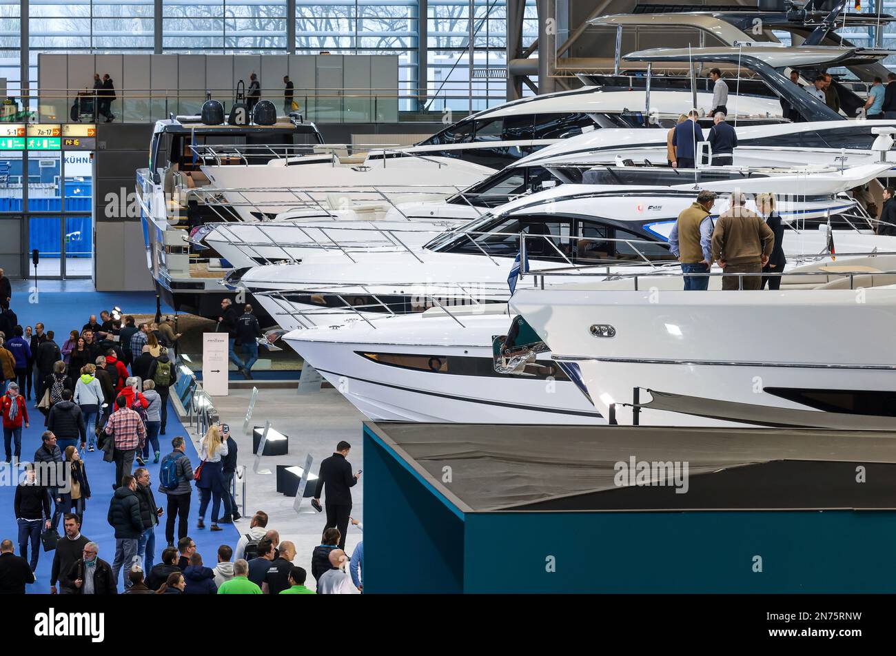 Duesseldorf, North Rhine-Westphalia, Germany - Luxury yachts at the ...