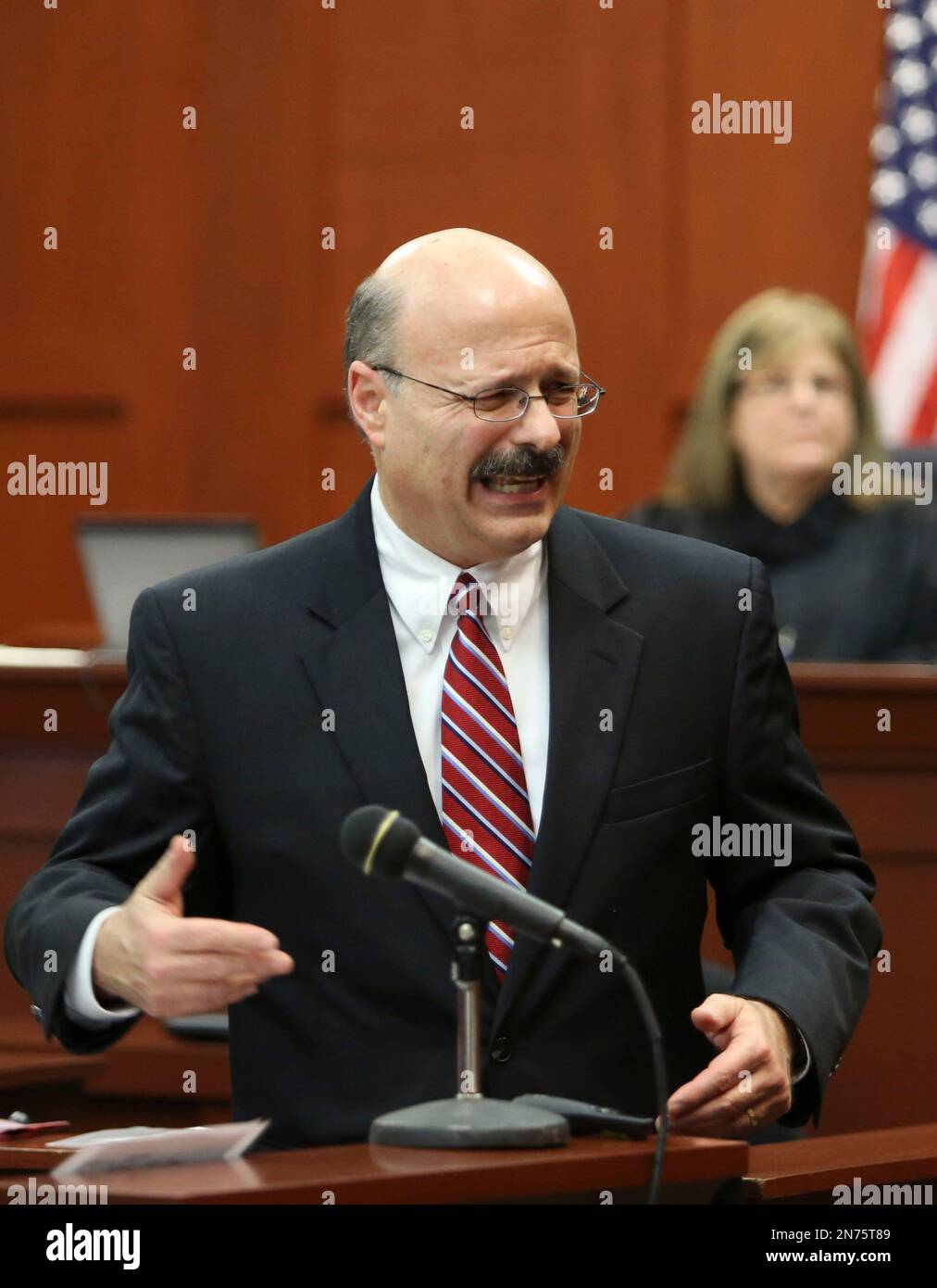 Assistant state attorney Bernie de la Rionda presents the state's ...