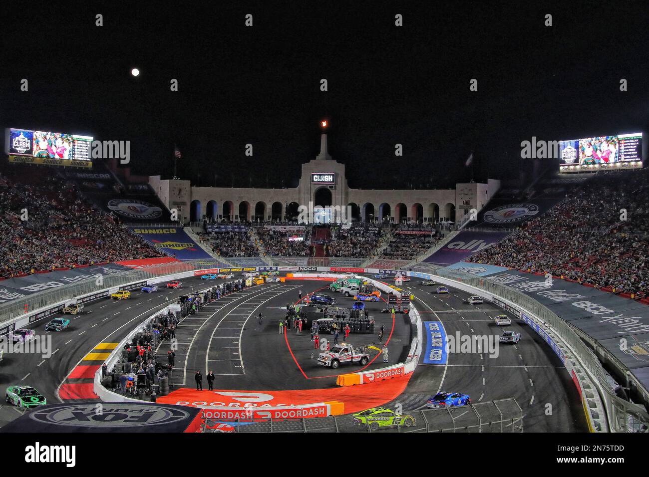 An overall view of the Los Angeles Coliseum during the Busch Light ...