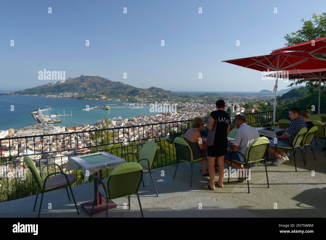 View from Bohali viewpoint on Zakynthos Town, Zakynthos Island, Ionian ...