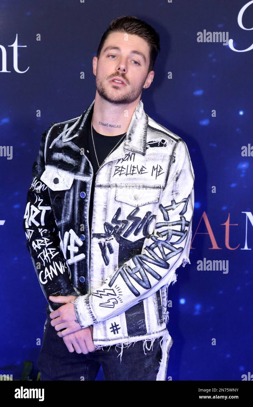 Mexico City, Mexico - February 09: Fragg, during the blue carpet of the ...