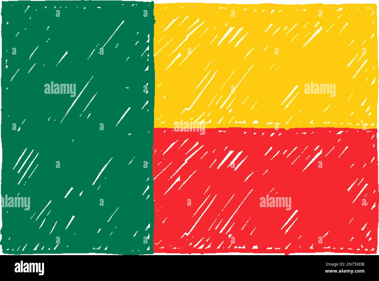 Flag Color Pencil Sketch Illustration Vector Stock Vector Image & Art ...