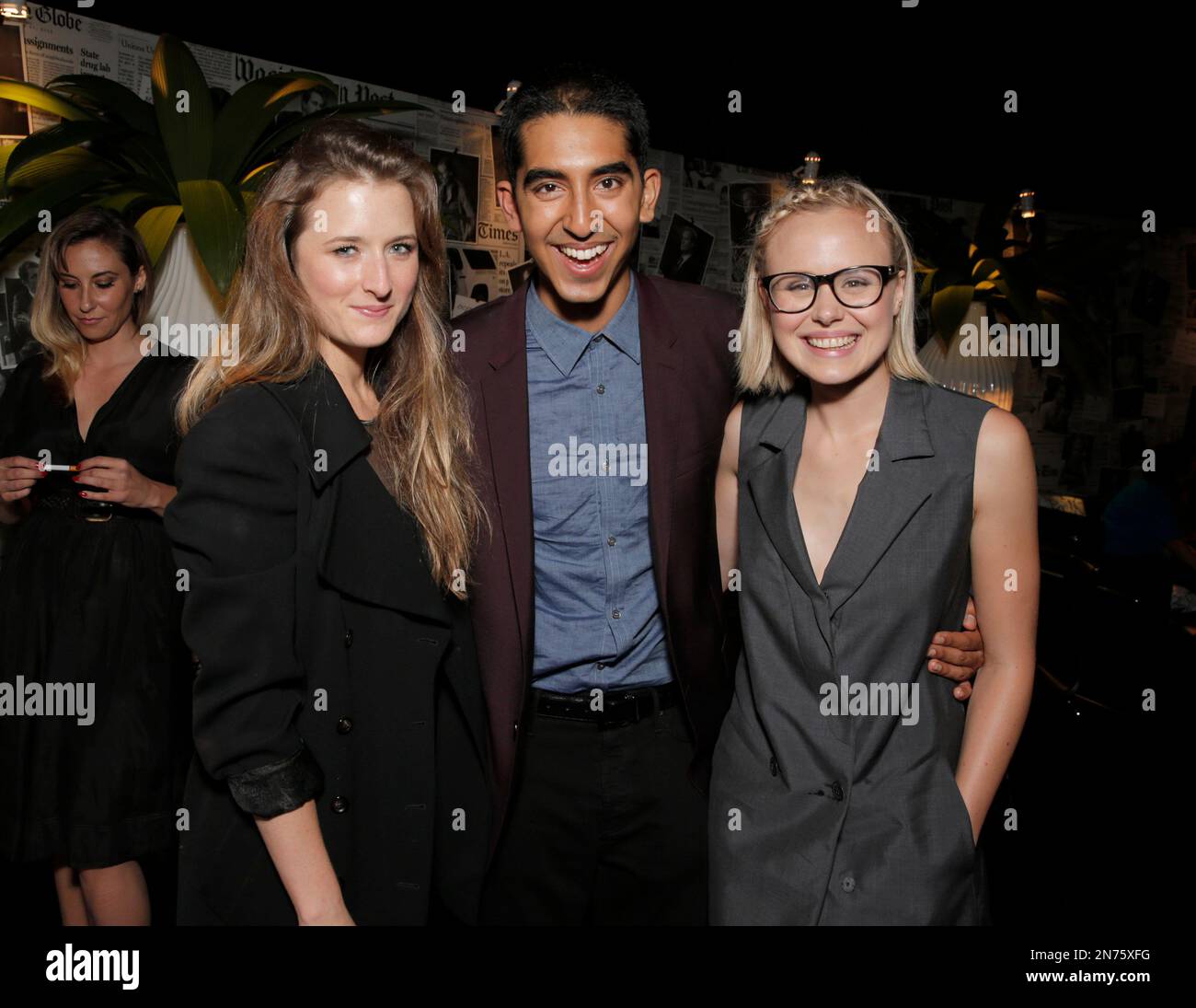 Grace Gummer, Dev Patel and Alison Pill attend the after party for the ...