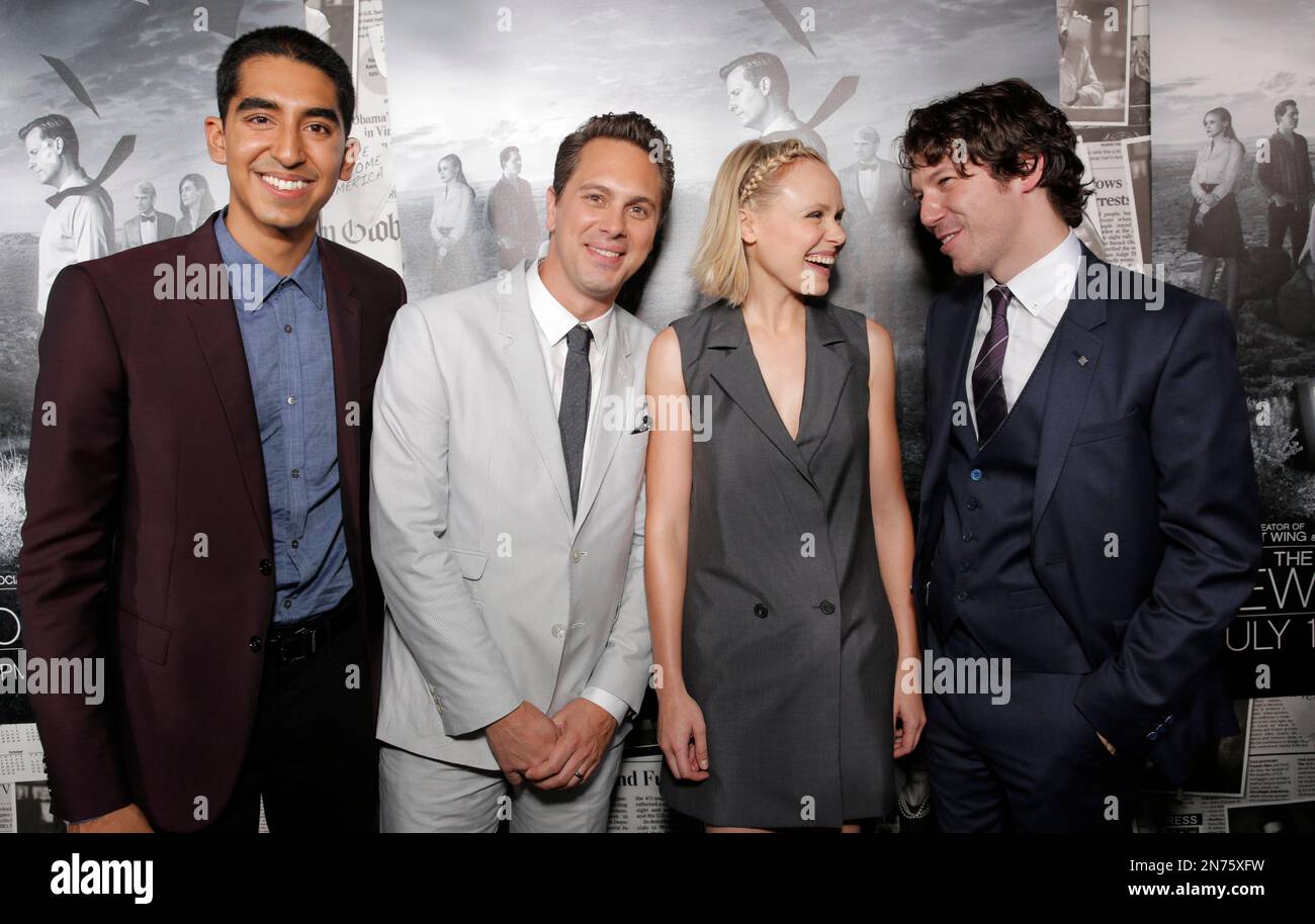 Dev Patel, Thomas Sadoski, Alison Pill and John Gallagher Jr. arrive on ...
