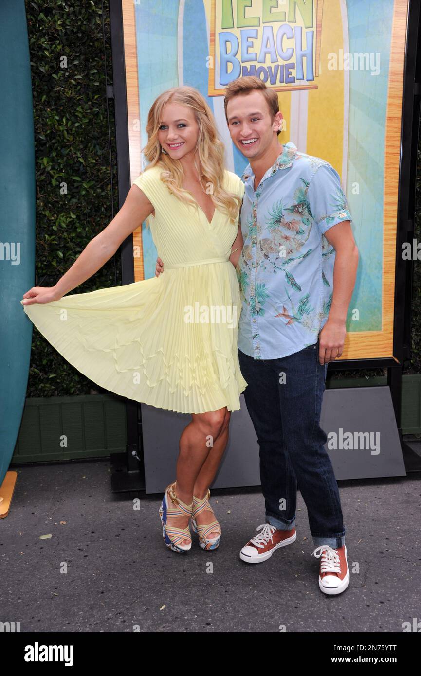 Mollee Gray, left, and Kent Boyd attend the "Teen Beach Movie ...