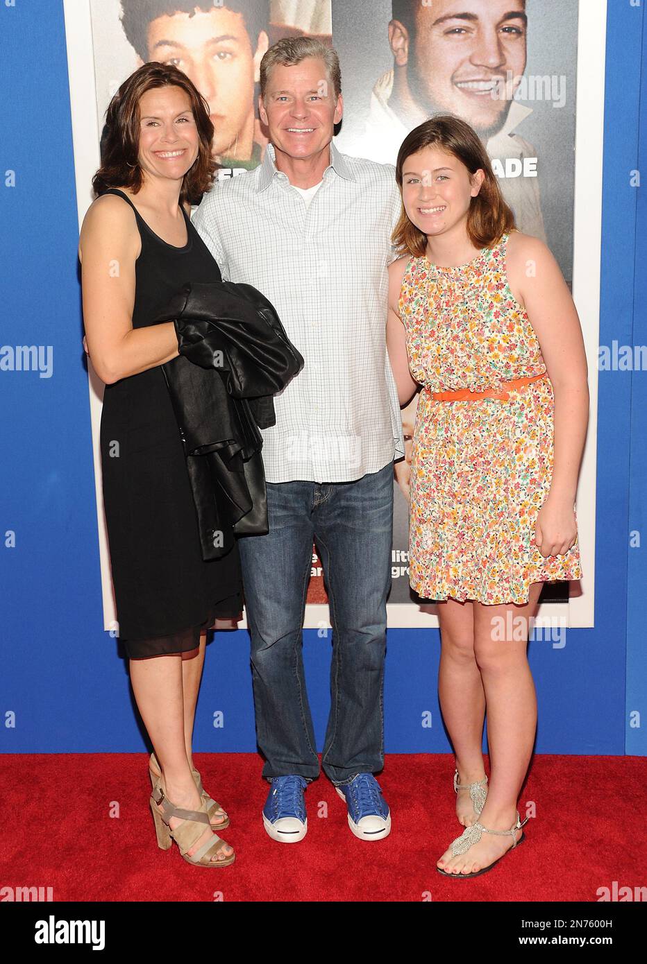Dan Patrick and family attend the premiere of "Grown Ups 2" at the AMC ...
