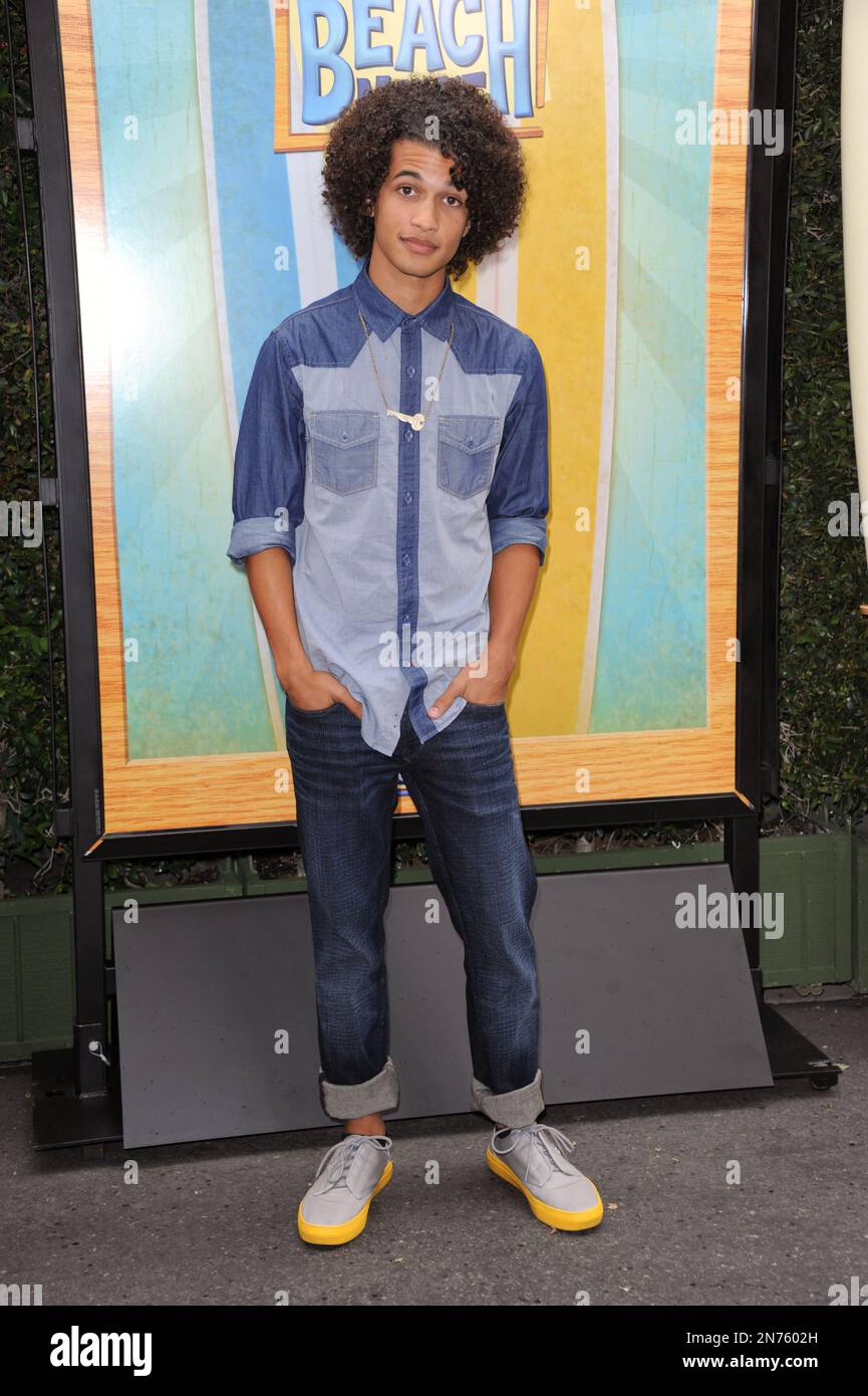Jordan Fisher attends the "Teen Beach Movie" screening e at event at ...