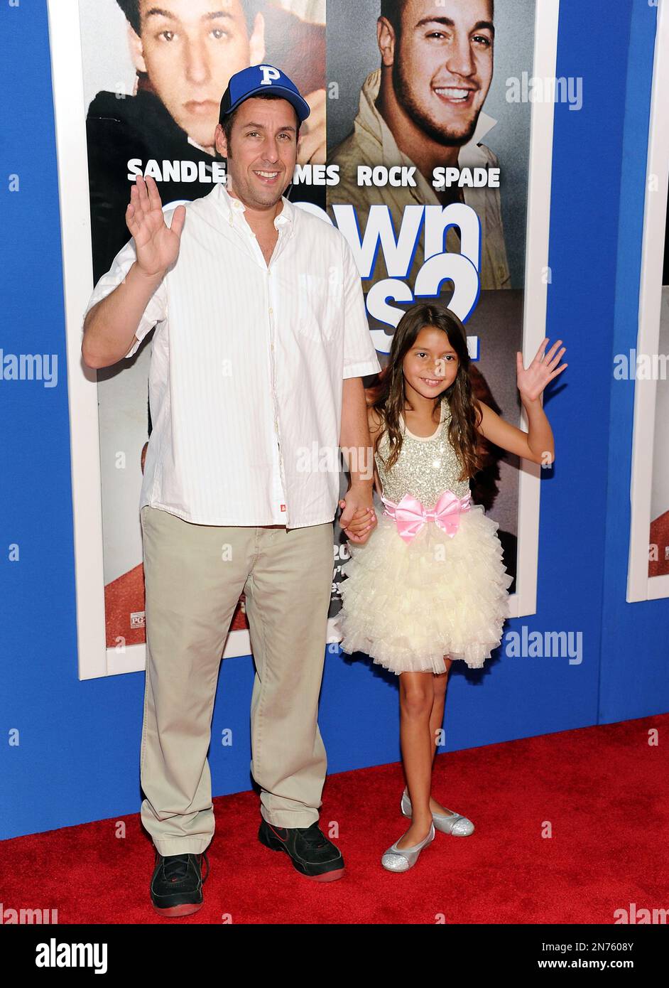 Actor Adam Sandler and actress Alexys Nycole Sanchez attend the ...