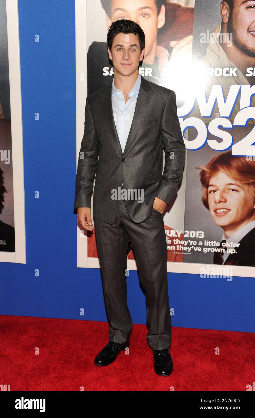 Actor David Henrie attends the premiere of "Grown Ups 2" at the AMC ...