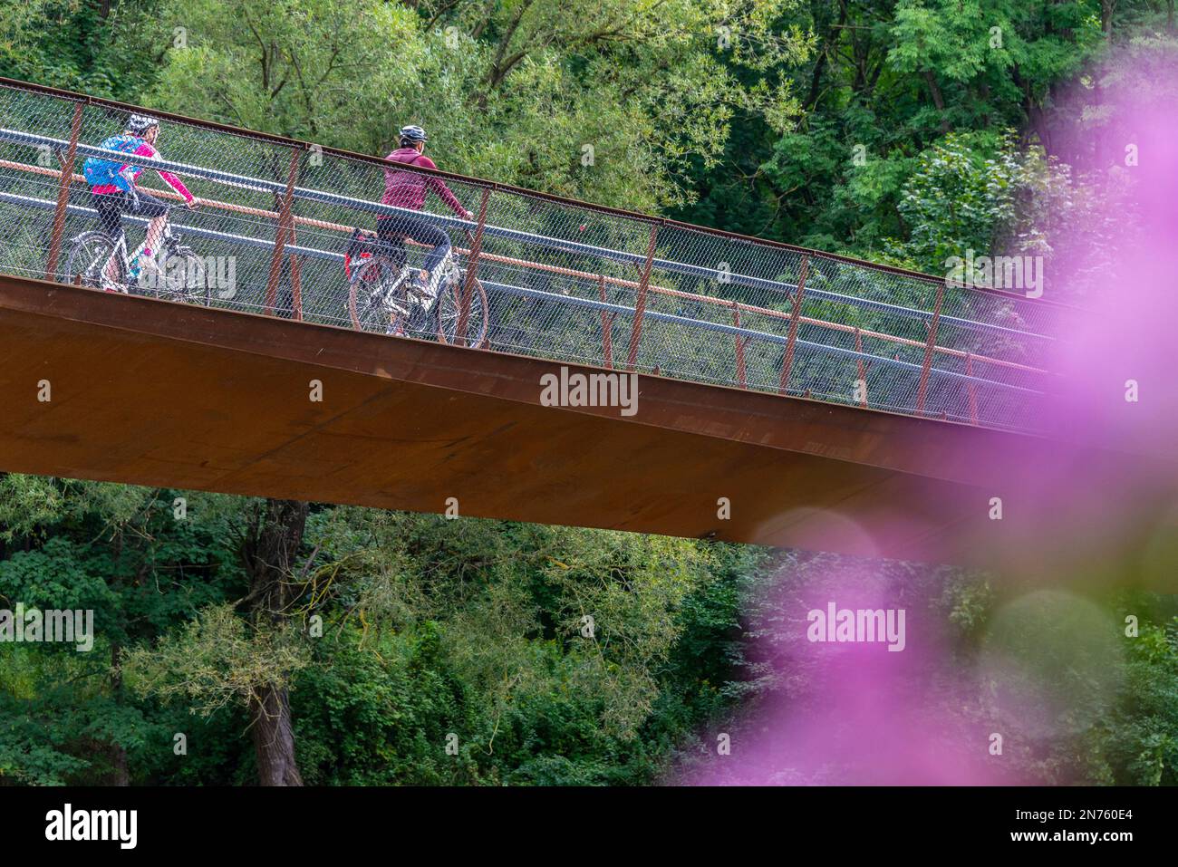 Bike tour from freising to moosburg through the isar floodplains hi-res ...