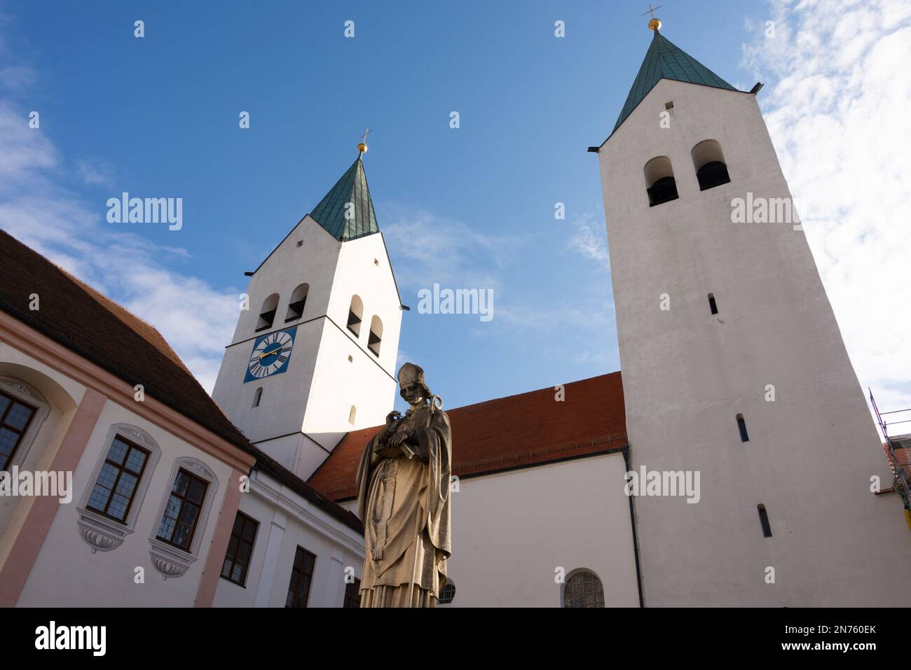Germany, Bavaria, Freising, Domberg, Cathedral St. Maria and St ...