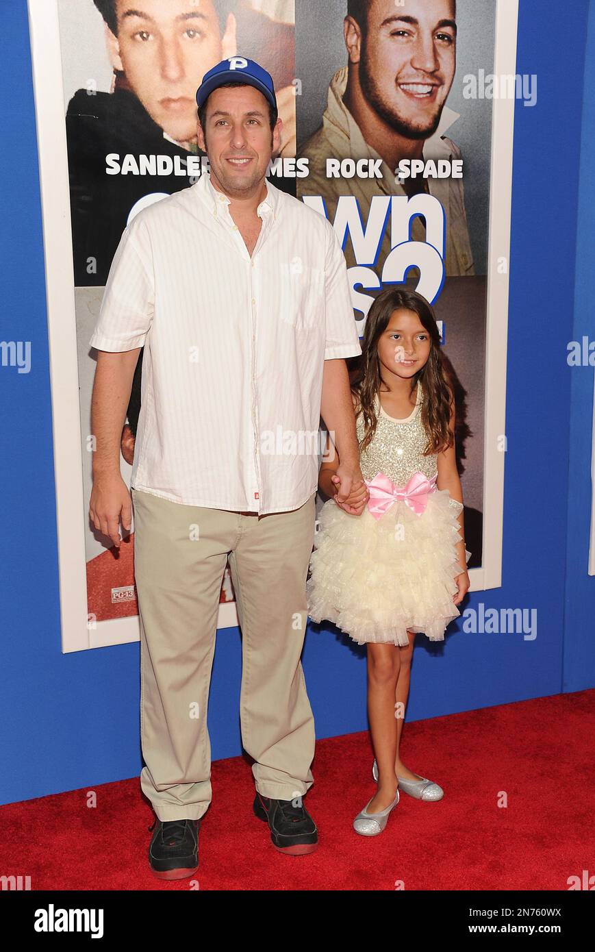 Actor Adam Sandler and actress Alexys Nycole Sanchez attend the ...