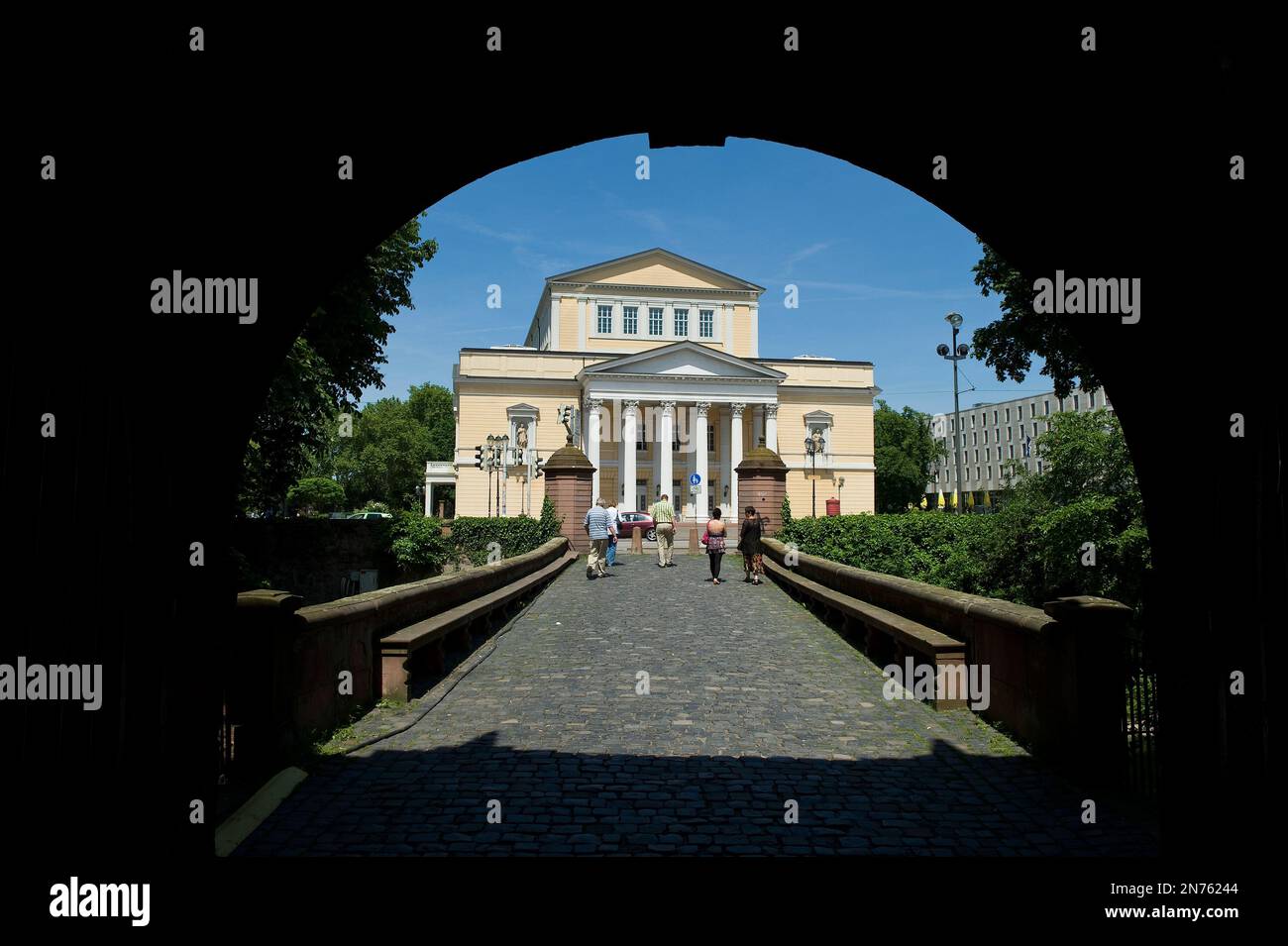 Germany, Hesse, Darmstadt, residential palace at the historical market ...