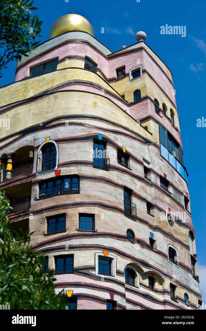 Germany, Hesse, Darmstadt, forest spiral by Friedrich Hundertwasser Stock Photo - Alamy