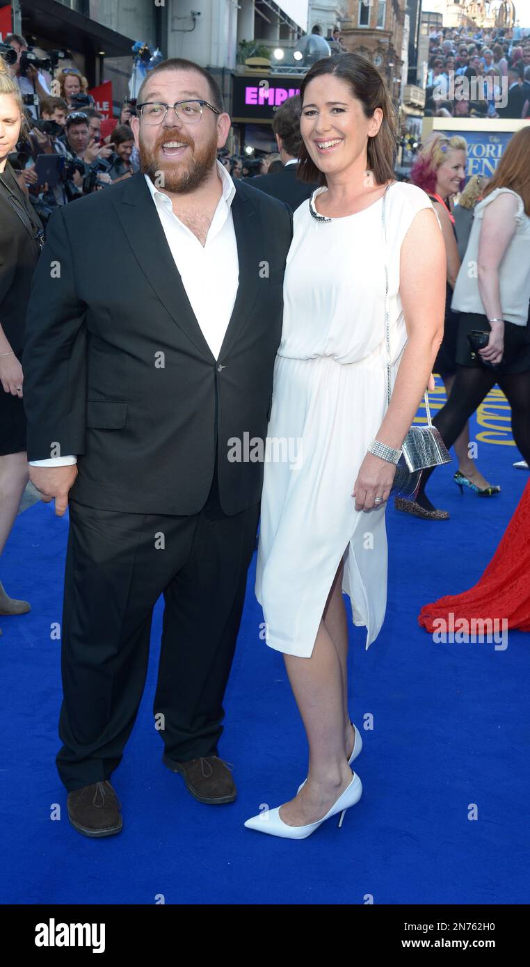 Nick Frost; Christina Frost at the World Premier of World's End in ...