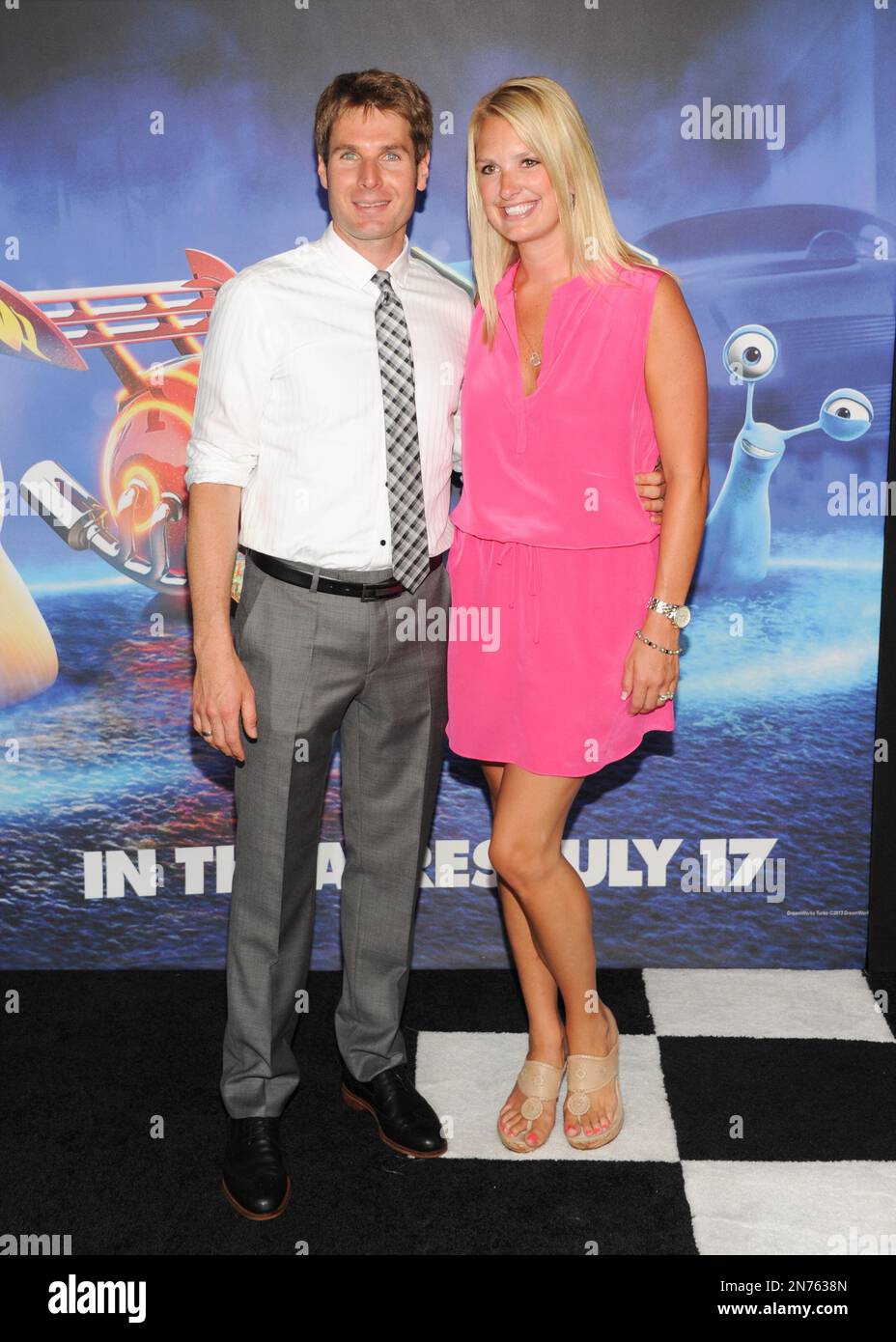Race car driver Will Power and girlfriend attend the premiere of ...