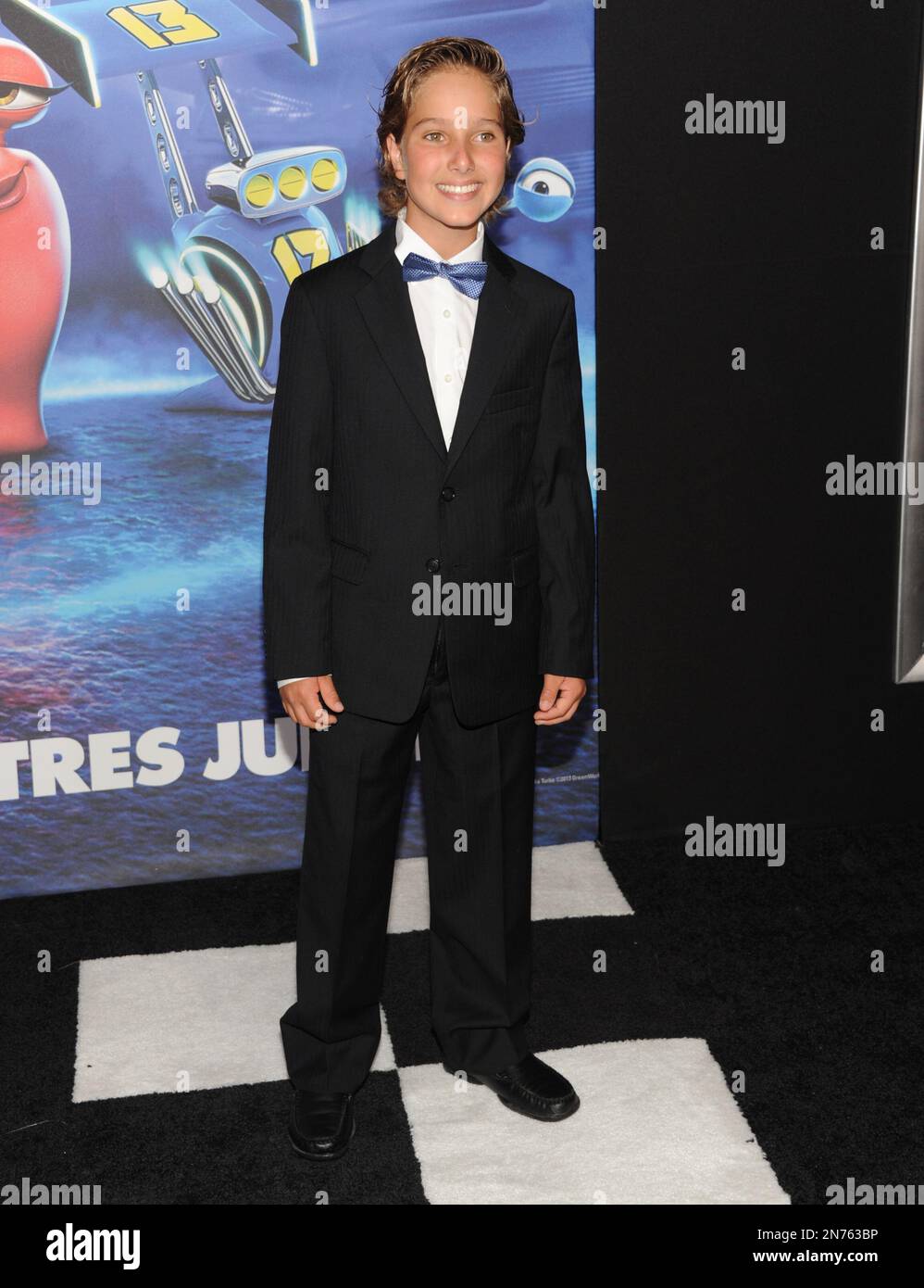 Actor Aaron Berger attends the premiere of DreamWorks' "Turbo" at the ...