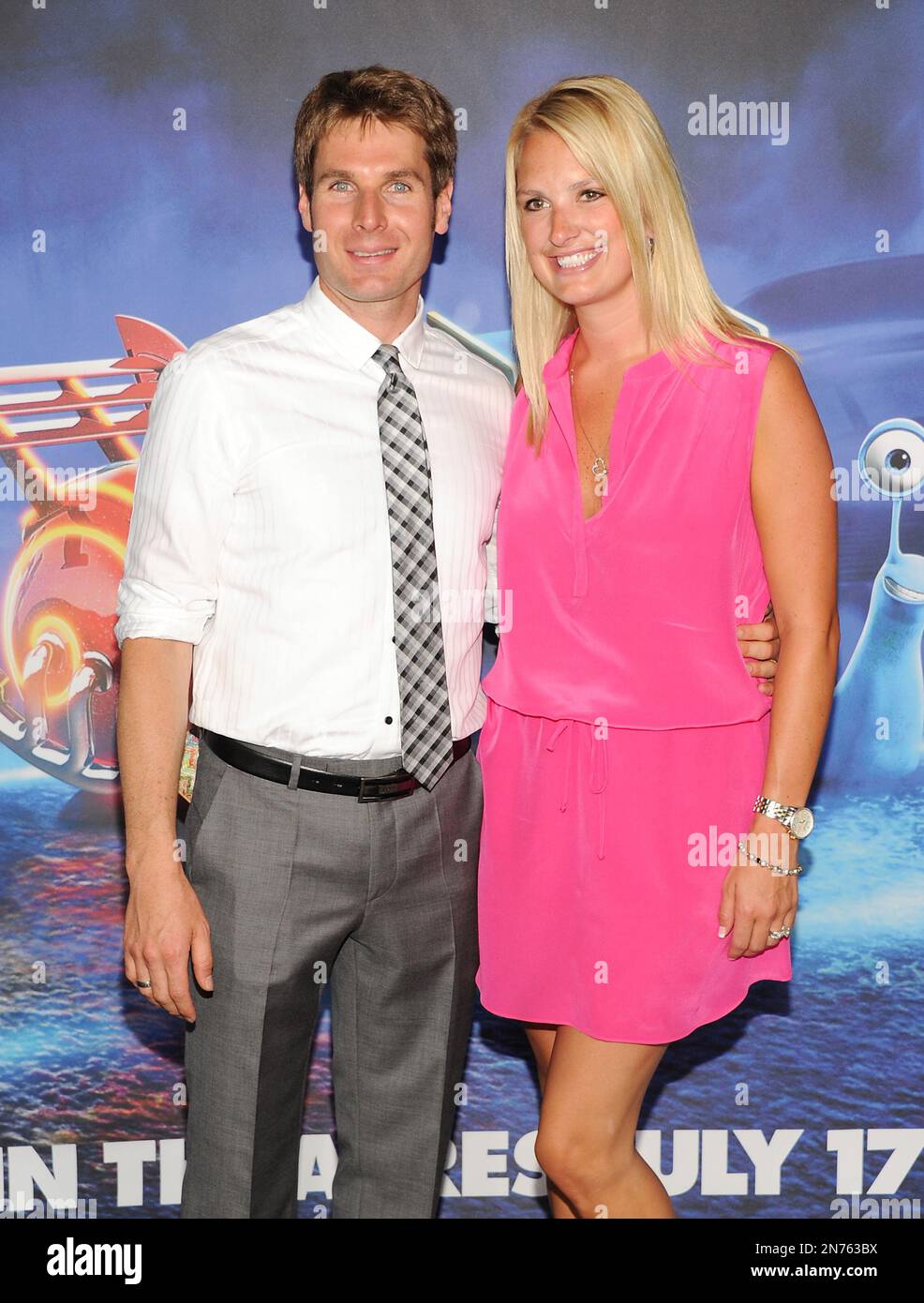 Race car driver Will Power and girlfriend attend the premiere of ...
