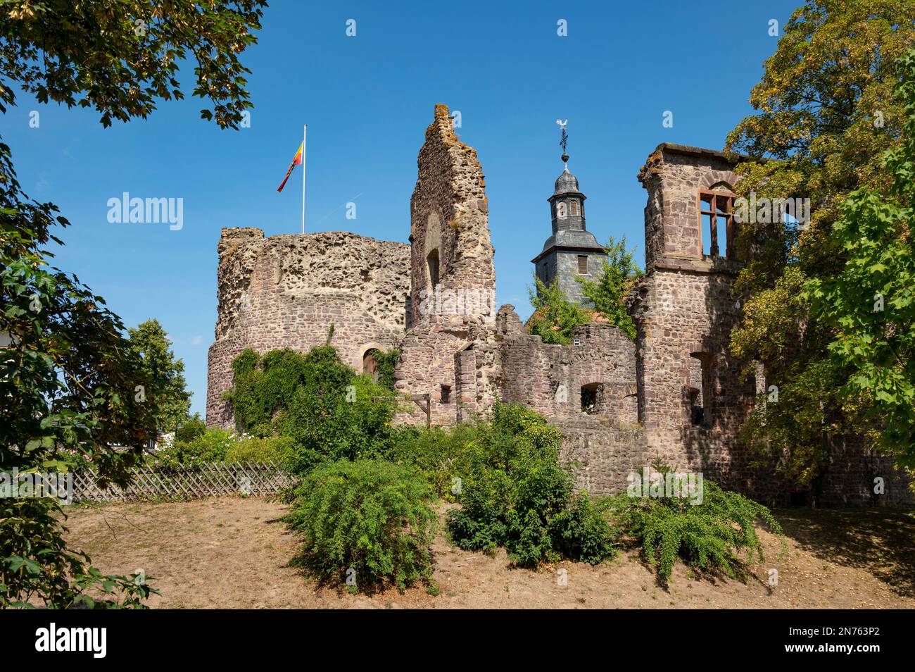 Germany, Hesse, Dreieichenhain, Dreieichenhain old town, Hayn castle ...