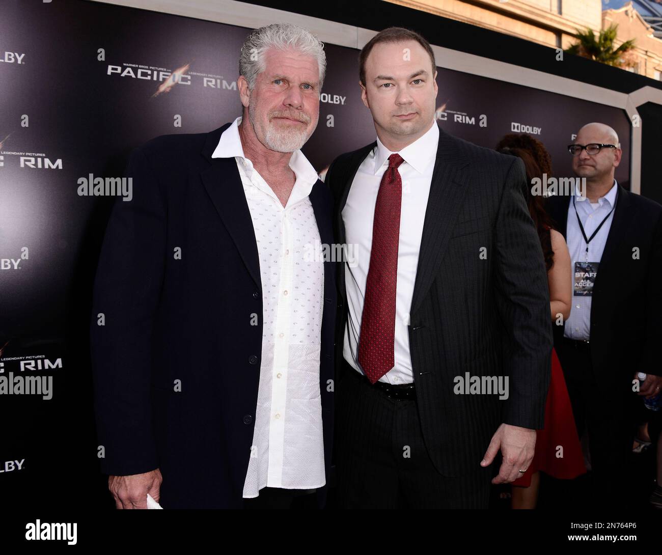 Actor Ron Perlman, left, and Legendary Entertainment CEO Thomas Tull ...