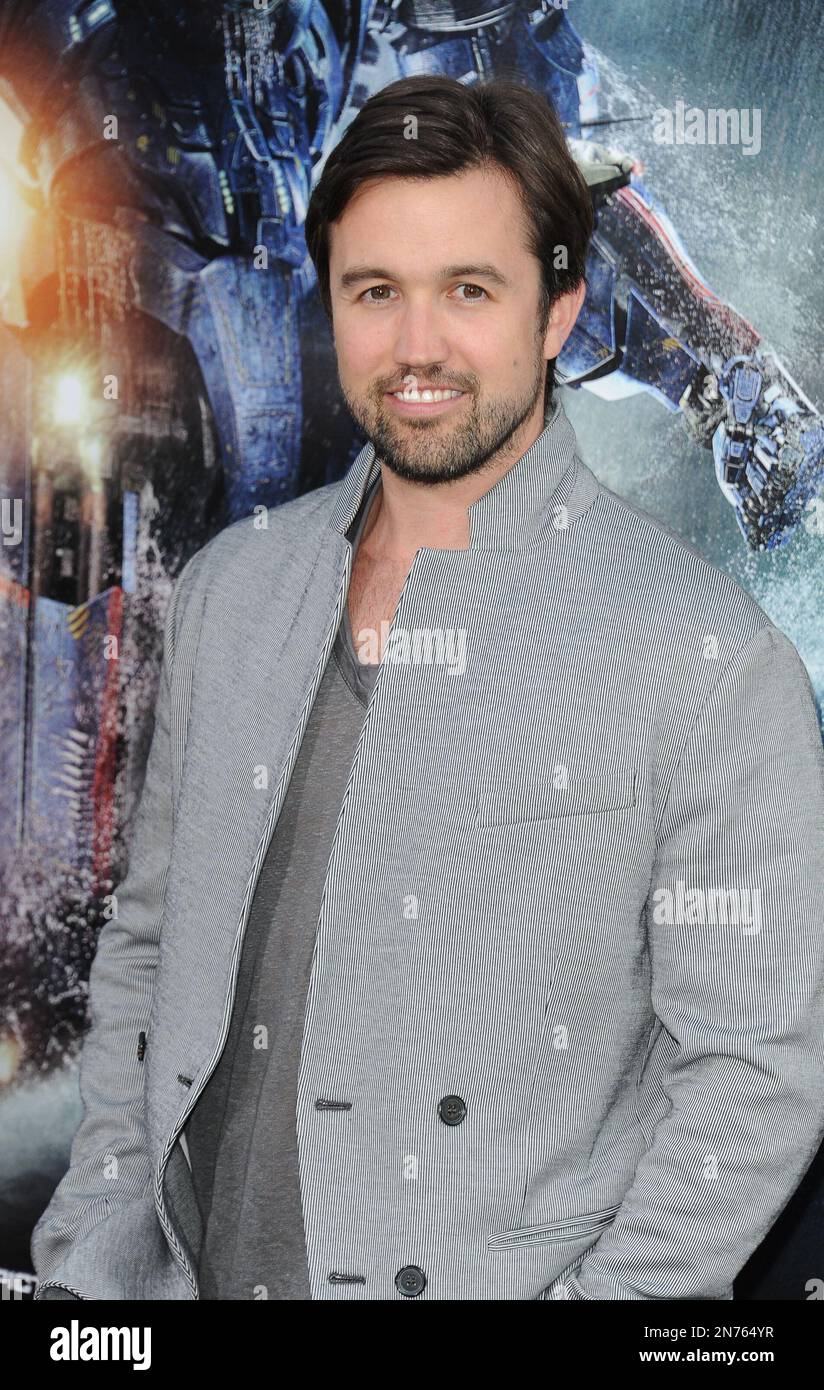 Rob McElhenney arrives at the LA premiere of "Pacific Rim" at the Dolby ...