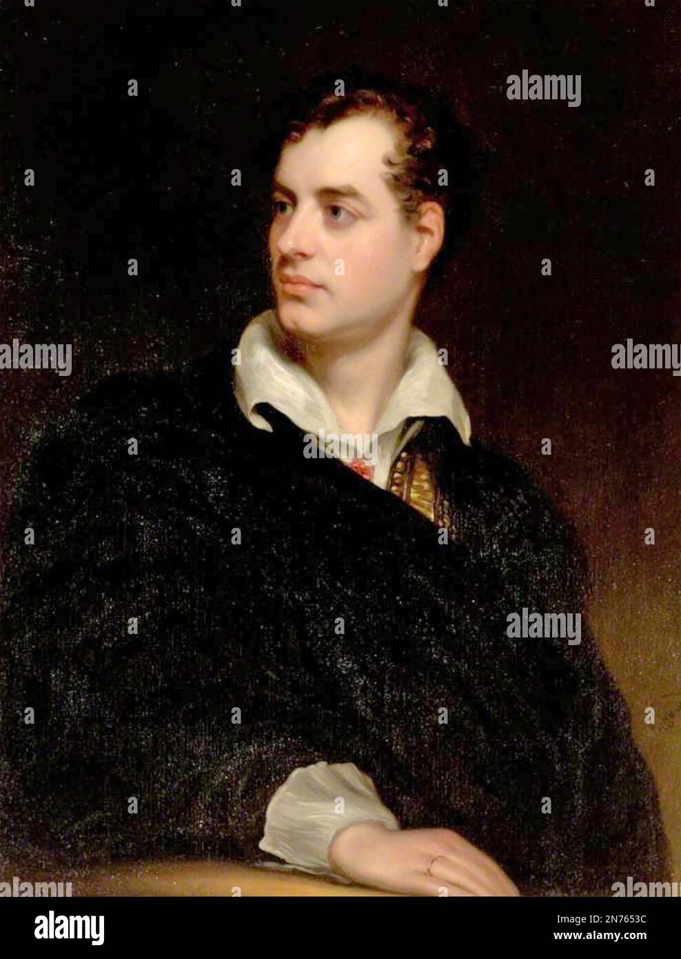 LORD BYRON (1788-1824) English Romantic poet painted by Thomas Phillips ...