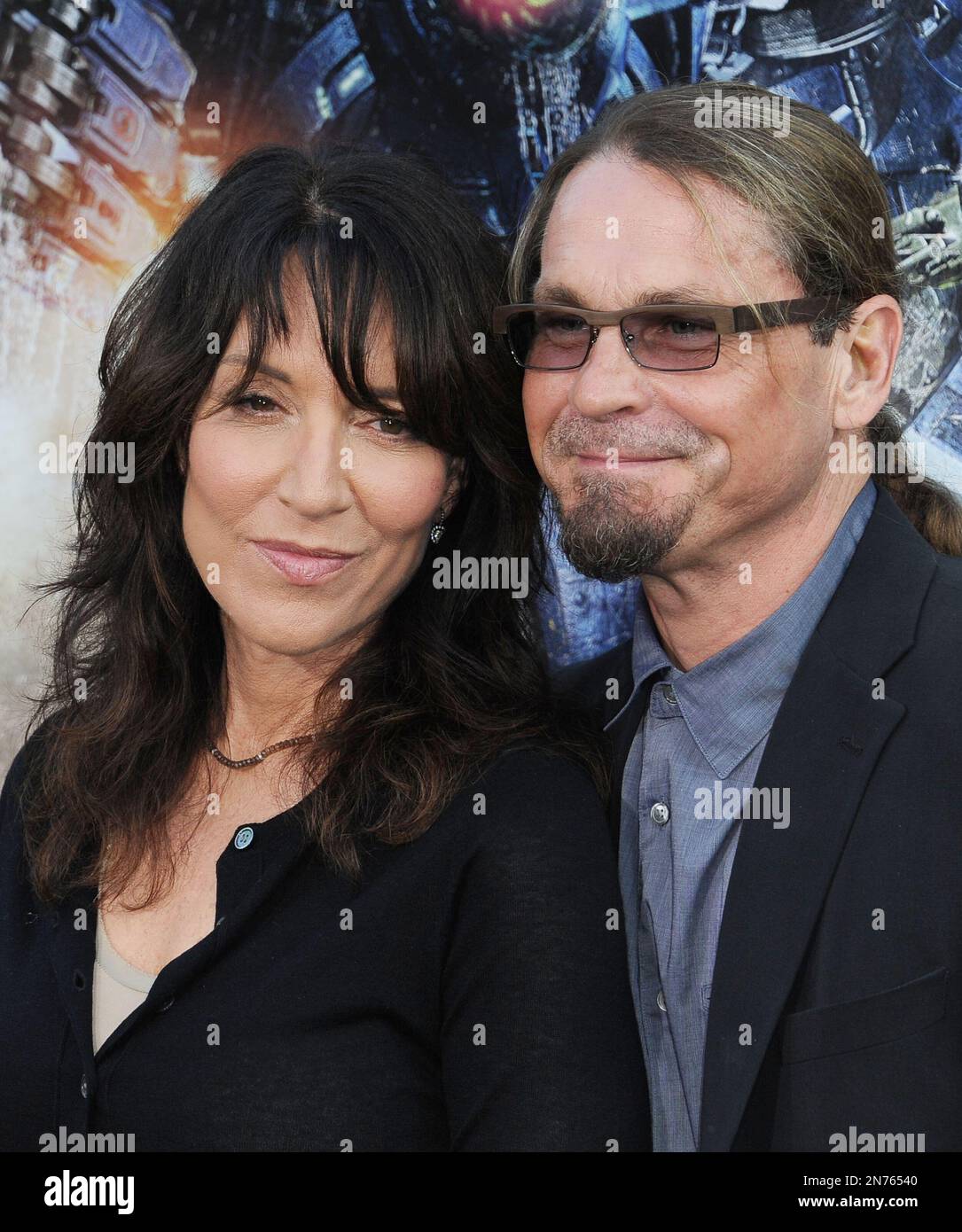 Katey Sagal, at left, and Kurt Sutter arrives at the LA premiere of "Pacific Rim" at the Dolby ...