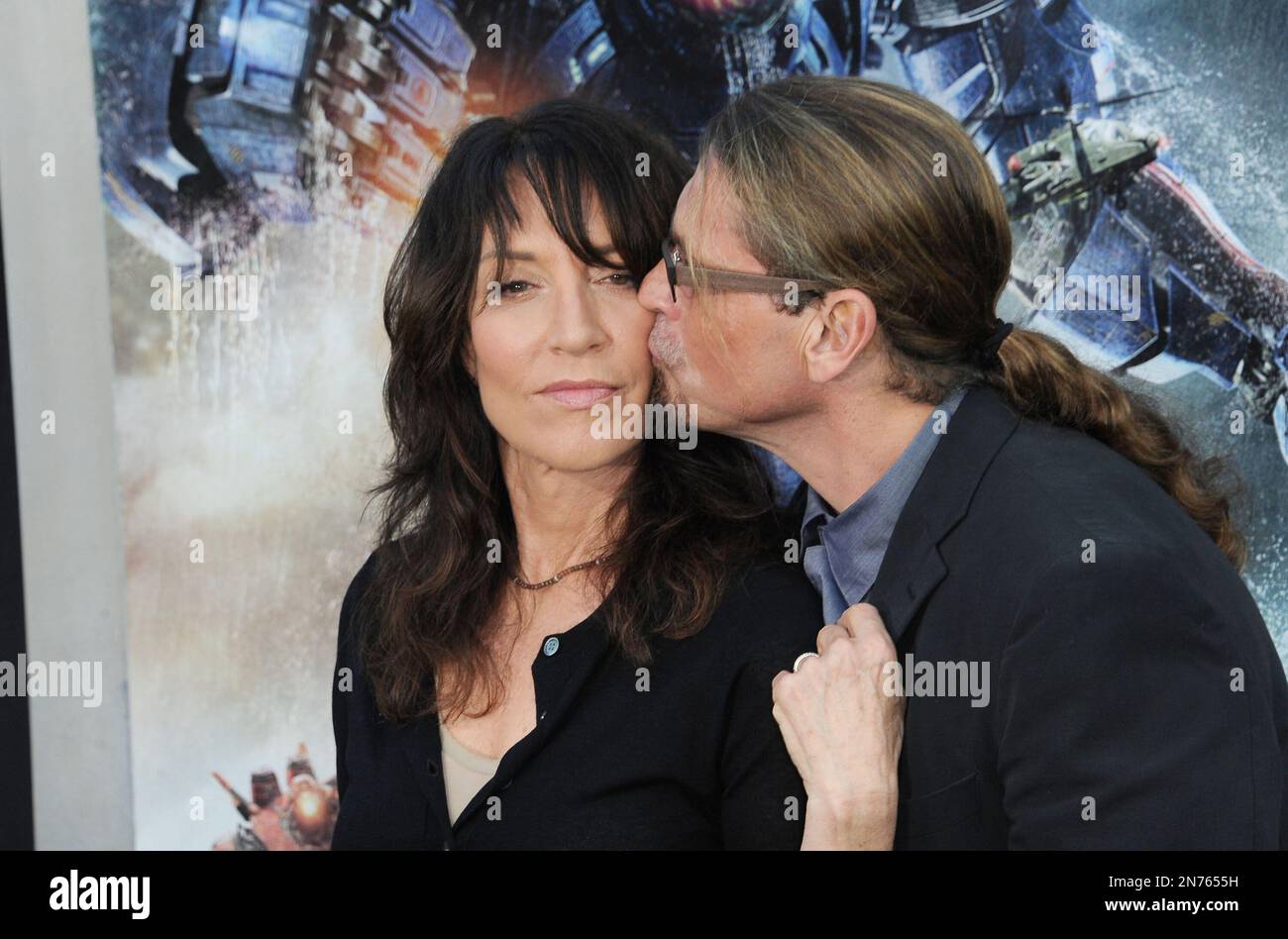 Katey Sagal, at left, and Kurt Sutter arrives at the LA premiere of "Pacific Rim" at the Dolby ...