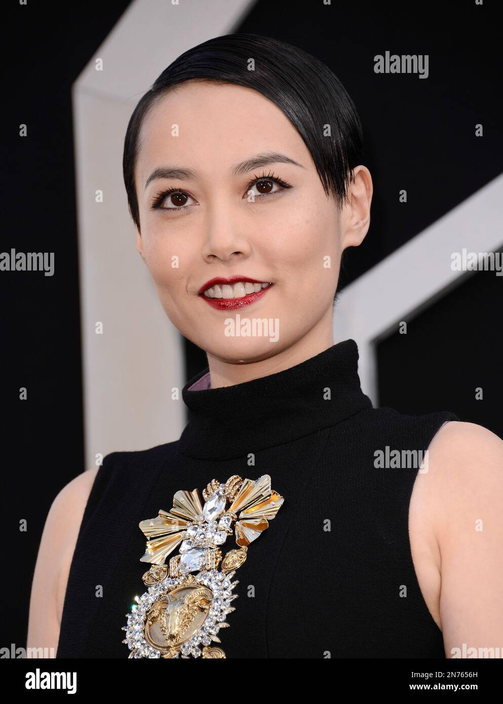 Actress Rinko Kikuchi arrives on the red carpet at the LA premiere of ...