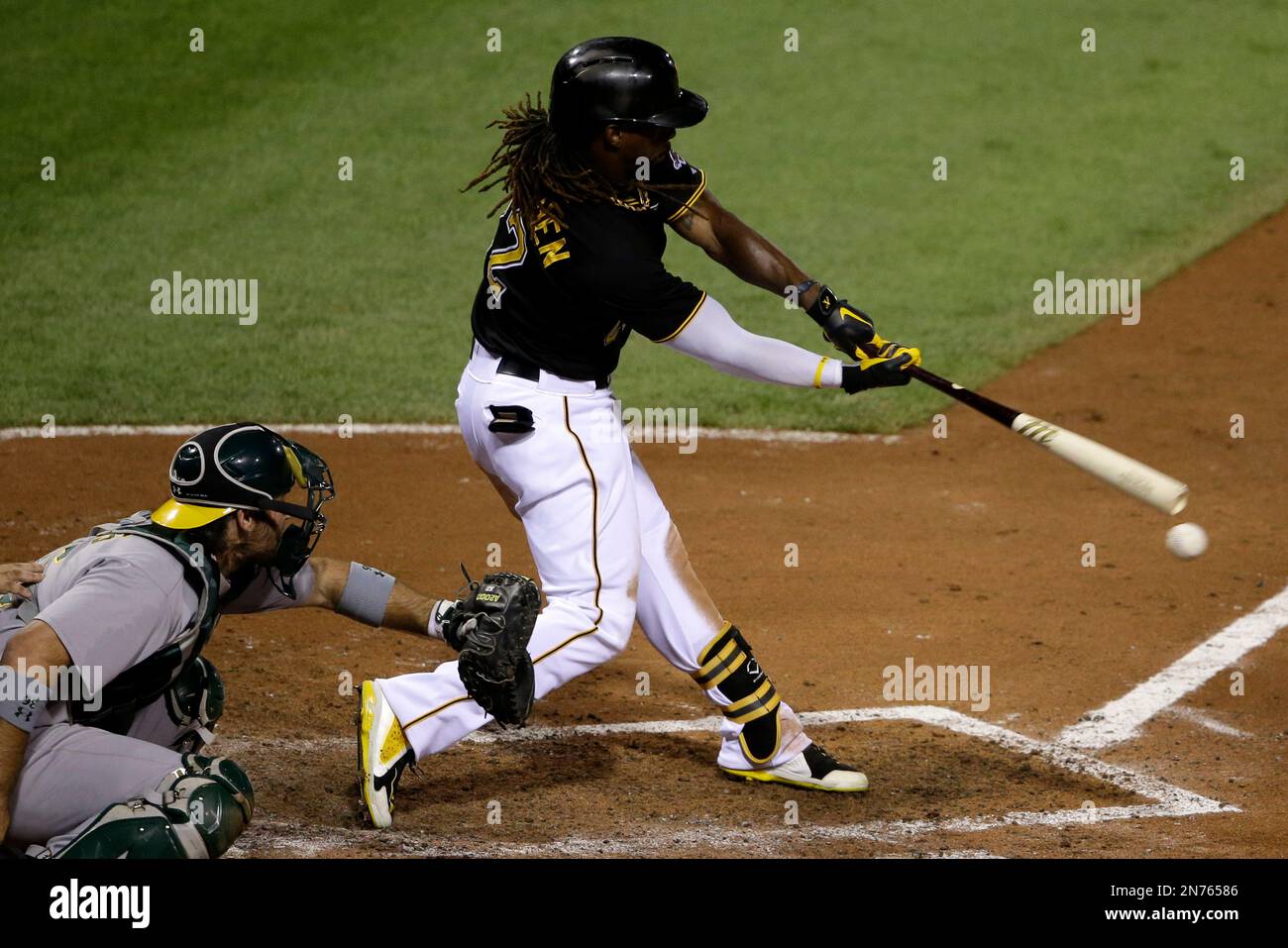 Pittsburgh Pirates' Andrew McCutchen strikes out against Oakland ...