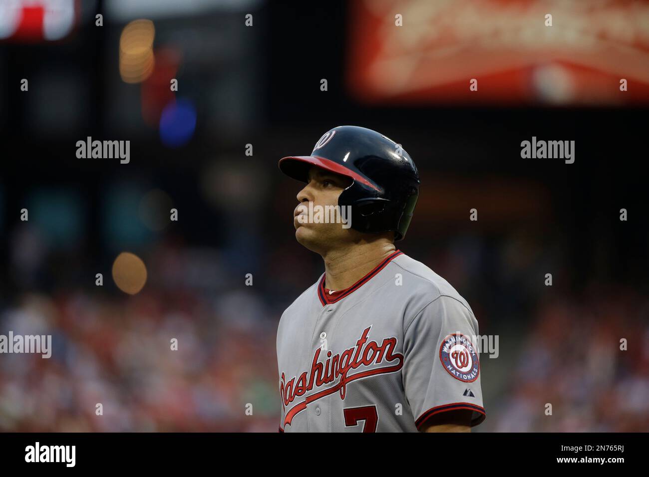 Washington Nationals' Scott Hairston in action during a baseball game ...