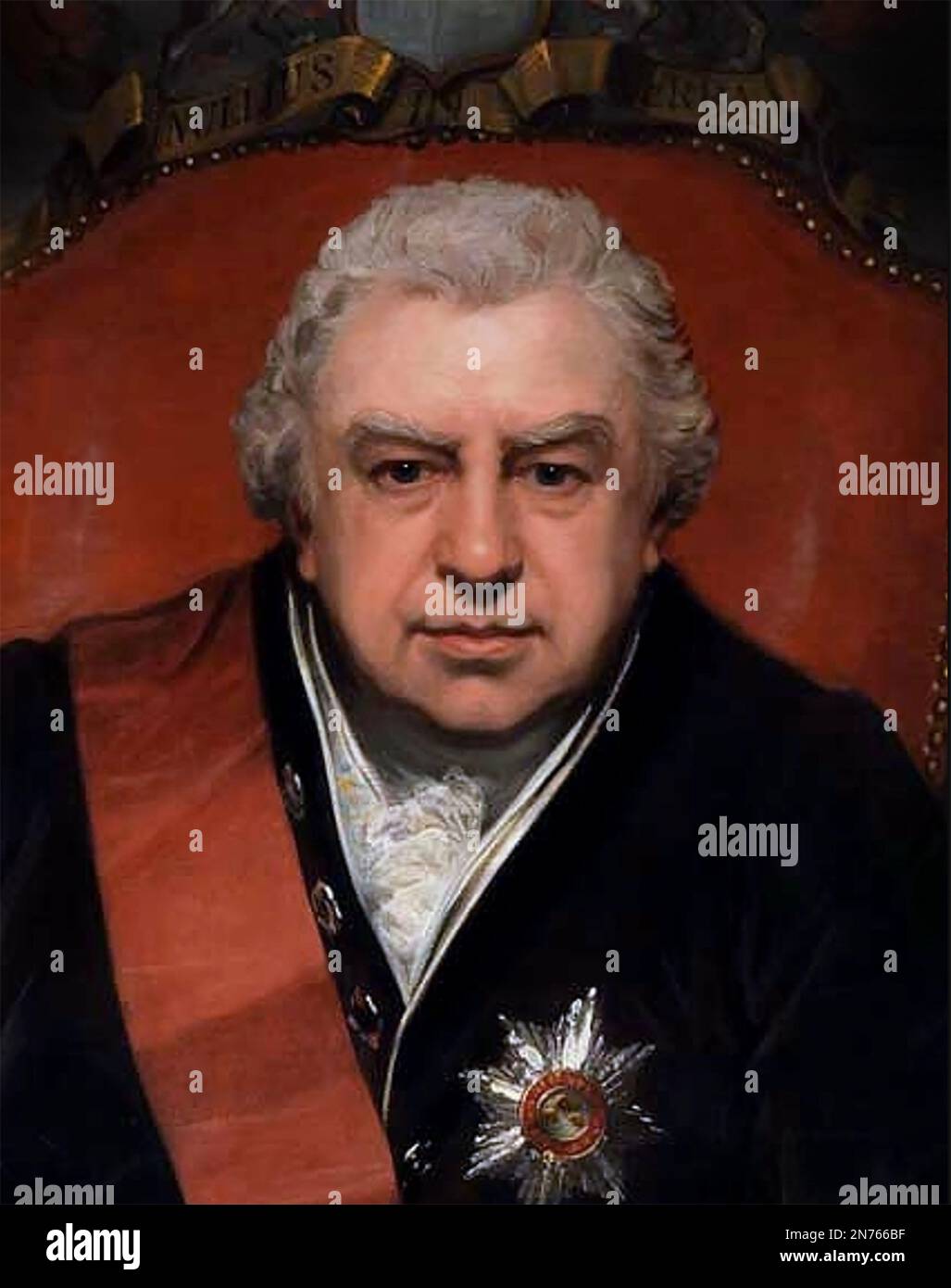 JOSEPH BANKS (1743-1820) English naturalist and botanist as President ...