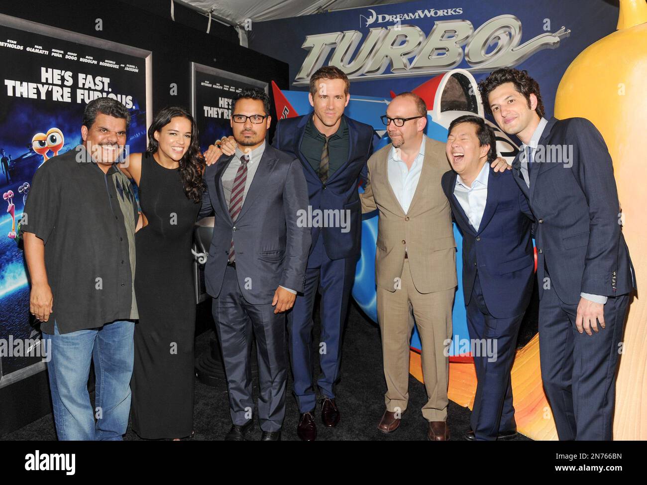 Cast members, from left, Luis Guzman, Michelle Rodriguez, Michael Pena ...