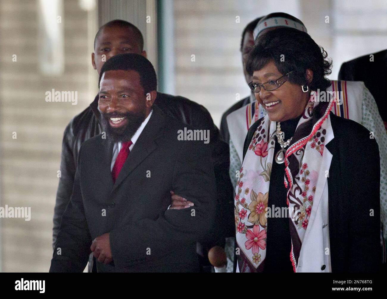 King Buyelekhaya Zwelibanzi Dalindyebo, left, the Xhosa king who rules ...