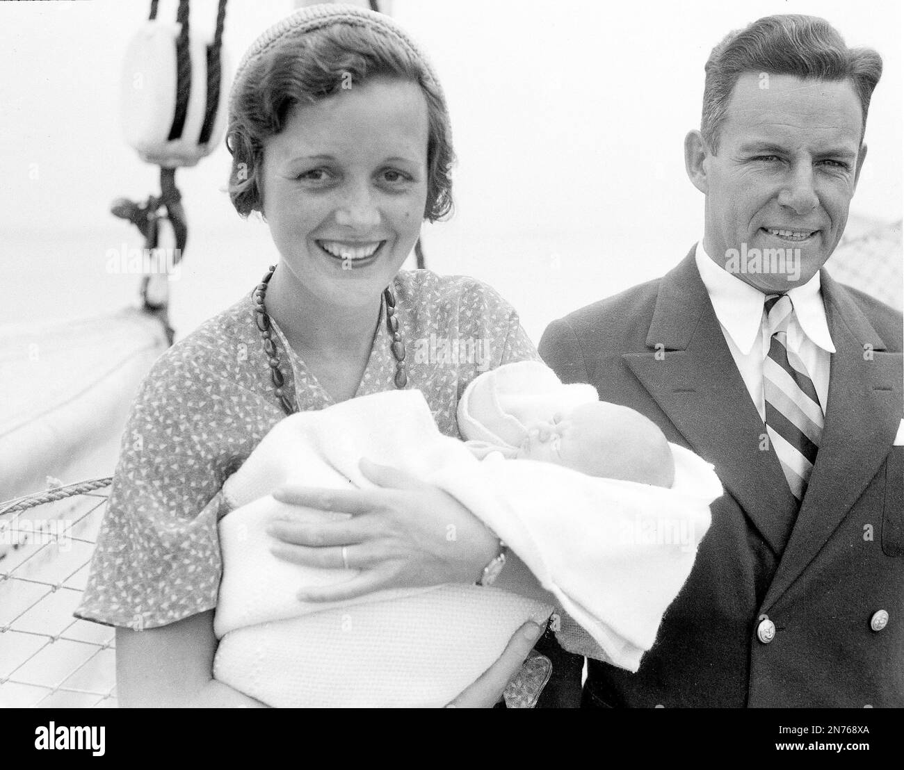 Mary Astor and her husband Dr. Franklyn Thorpe are shown as they ...