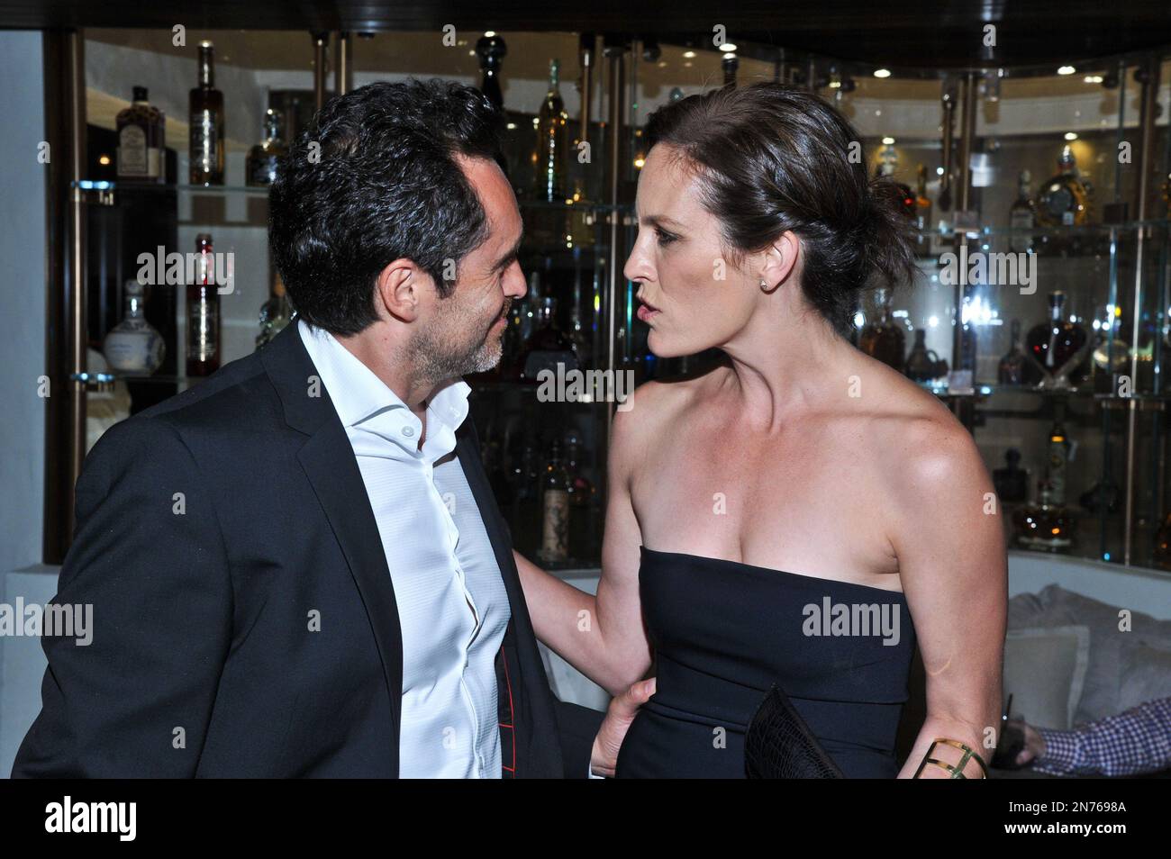 Actors Demian Bichir (L) and Annabeth Gish are seen at the after-party ...