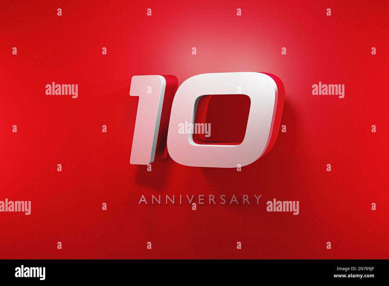 Anniversary celebration numbers pastel background 3d render Stock Photo ...