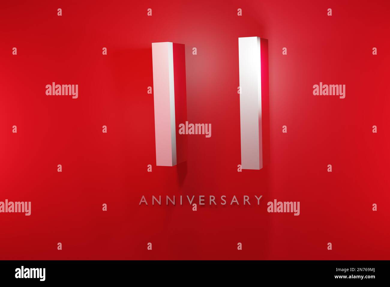 Anniversary celebration numbers pastel background 3d render Stock Photo ...