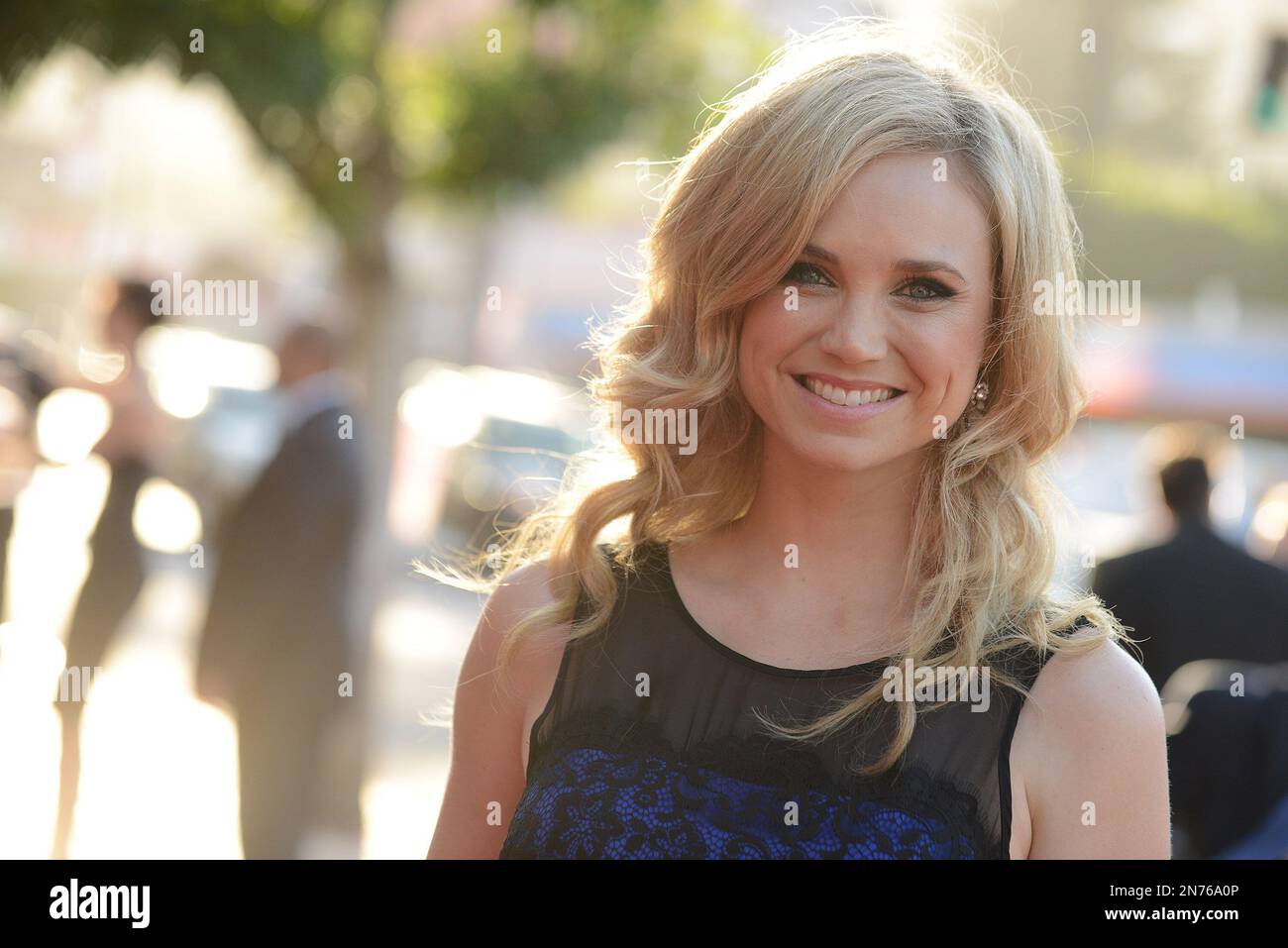 Fiona Gubelmann arrives at the premiere screening of "The Bridge" at ...