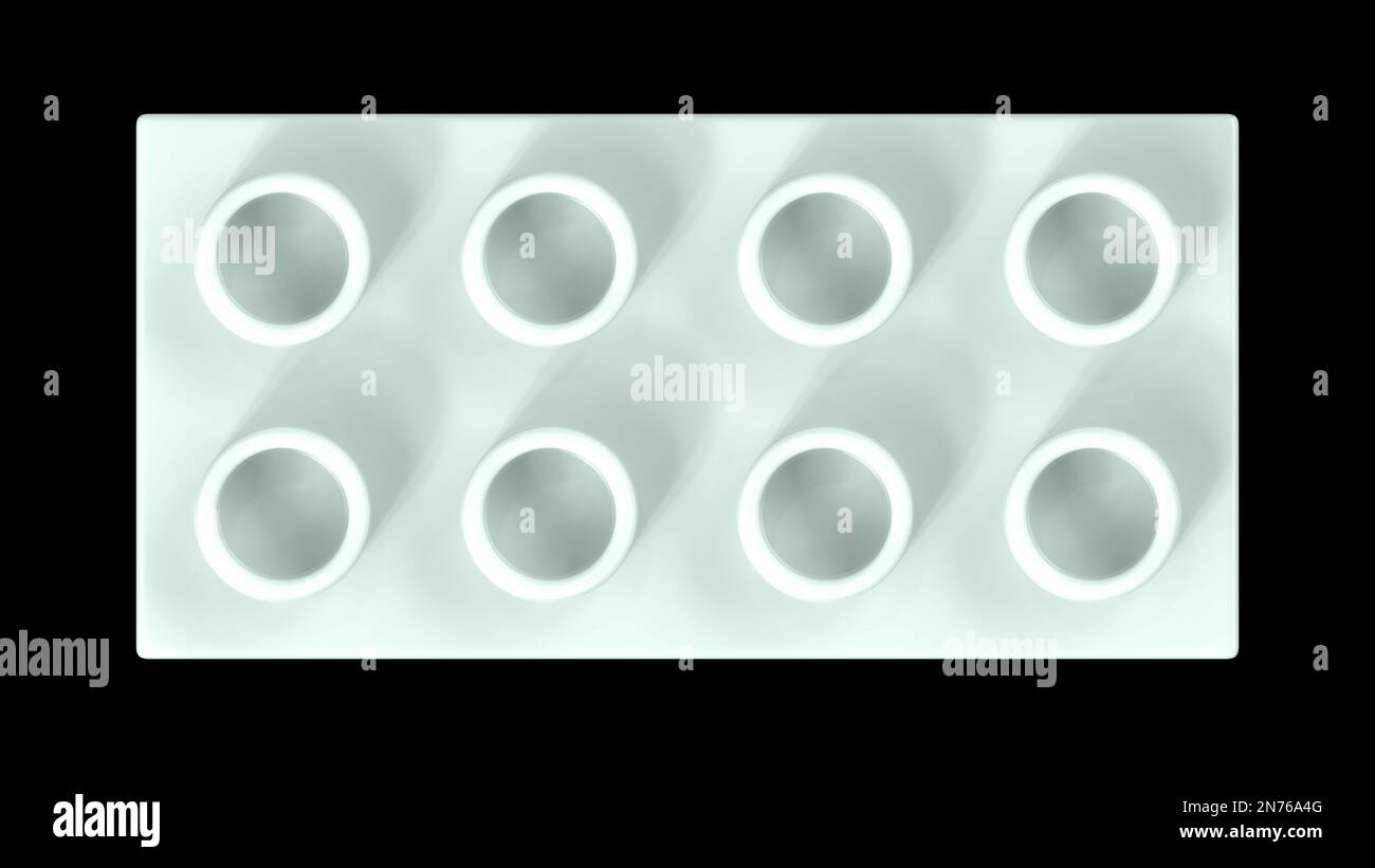 Mint Blue Green Lego Block Isolated on a Black Background. Close Up ...