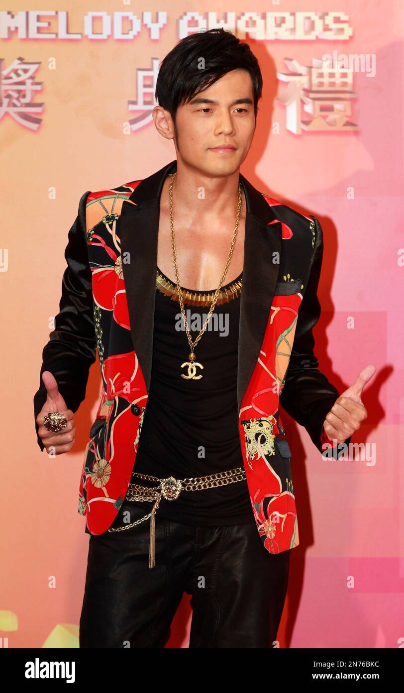 Taiwanese singer Jay Chou arrives for the 24th Golden Melody Awards in ...