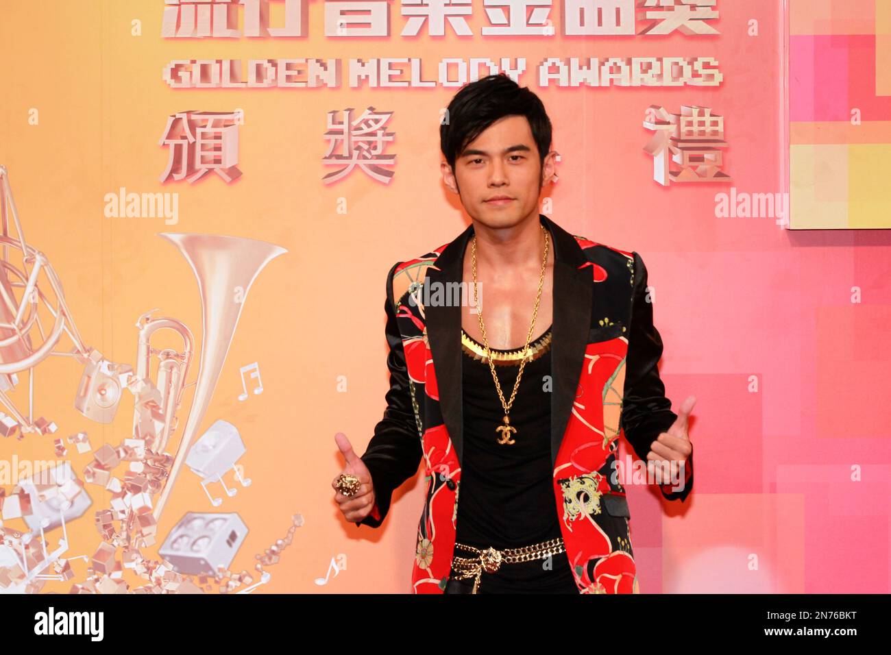 Taiwanese singer Jay Chou arrives for the 24th Golden Melody Awards in ...