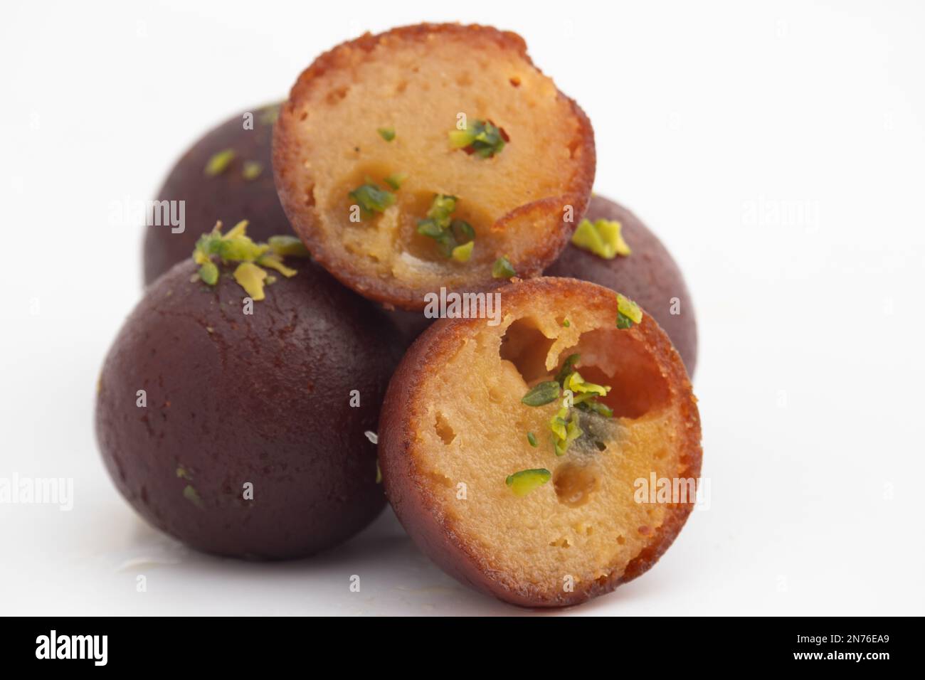 Traditional Ball Shaped Mithai Kala Jamun Or Dark Black Gulab Jamun ...