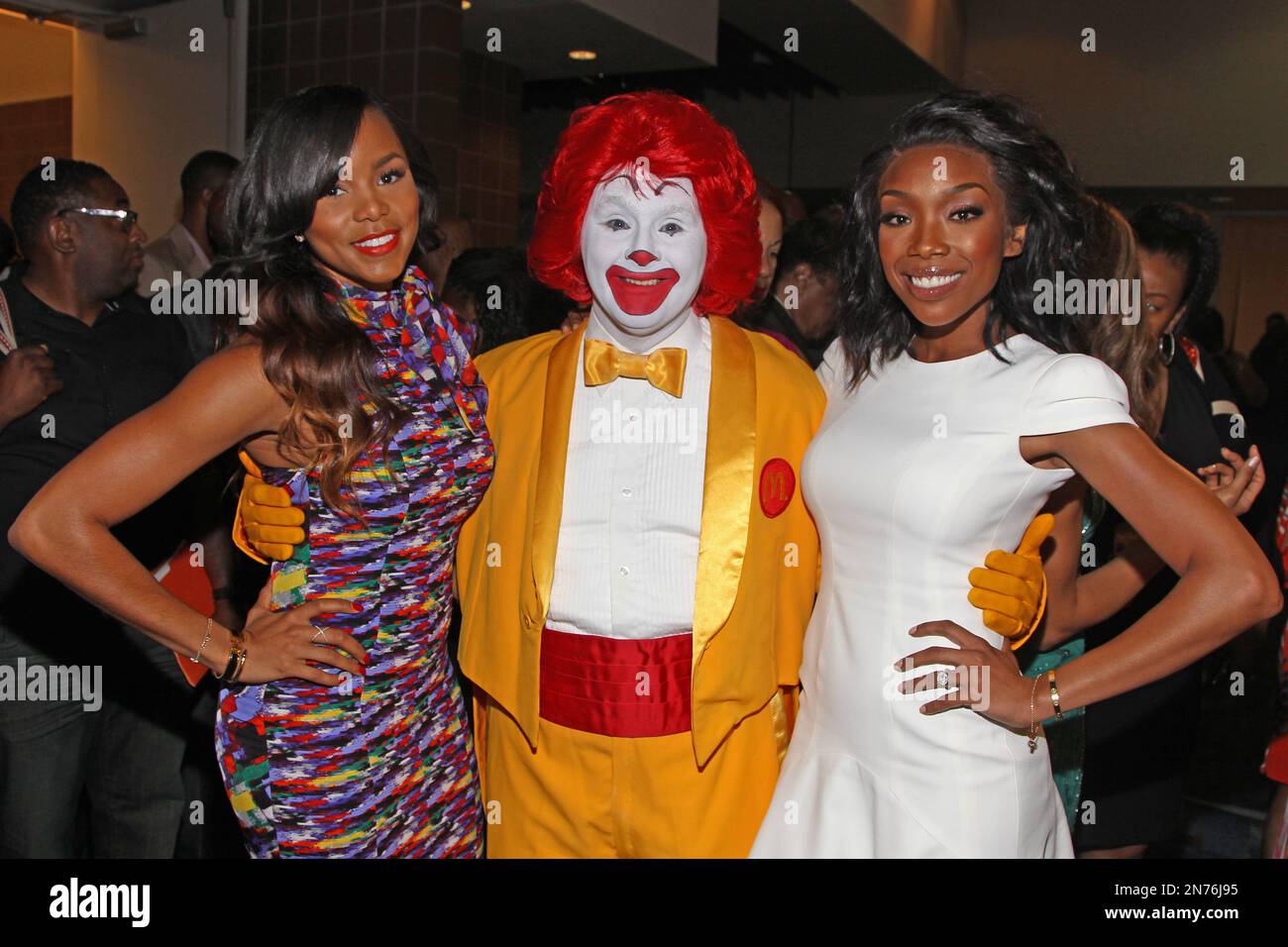 LeToya Luckett, Ronald McDonald, and Brandy attend the 10th Annual 365 ...