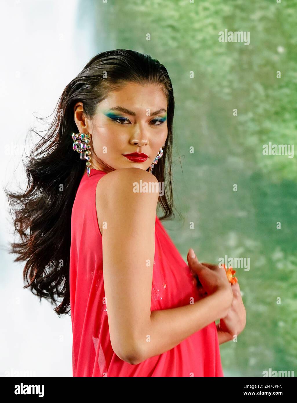 New York City 02/08/2023 PIER 59 NYFW Party and debuts the Virtual Production Megawall, held at ...