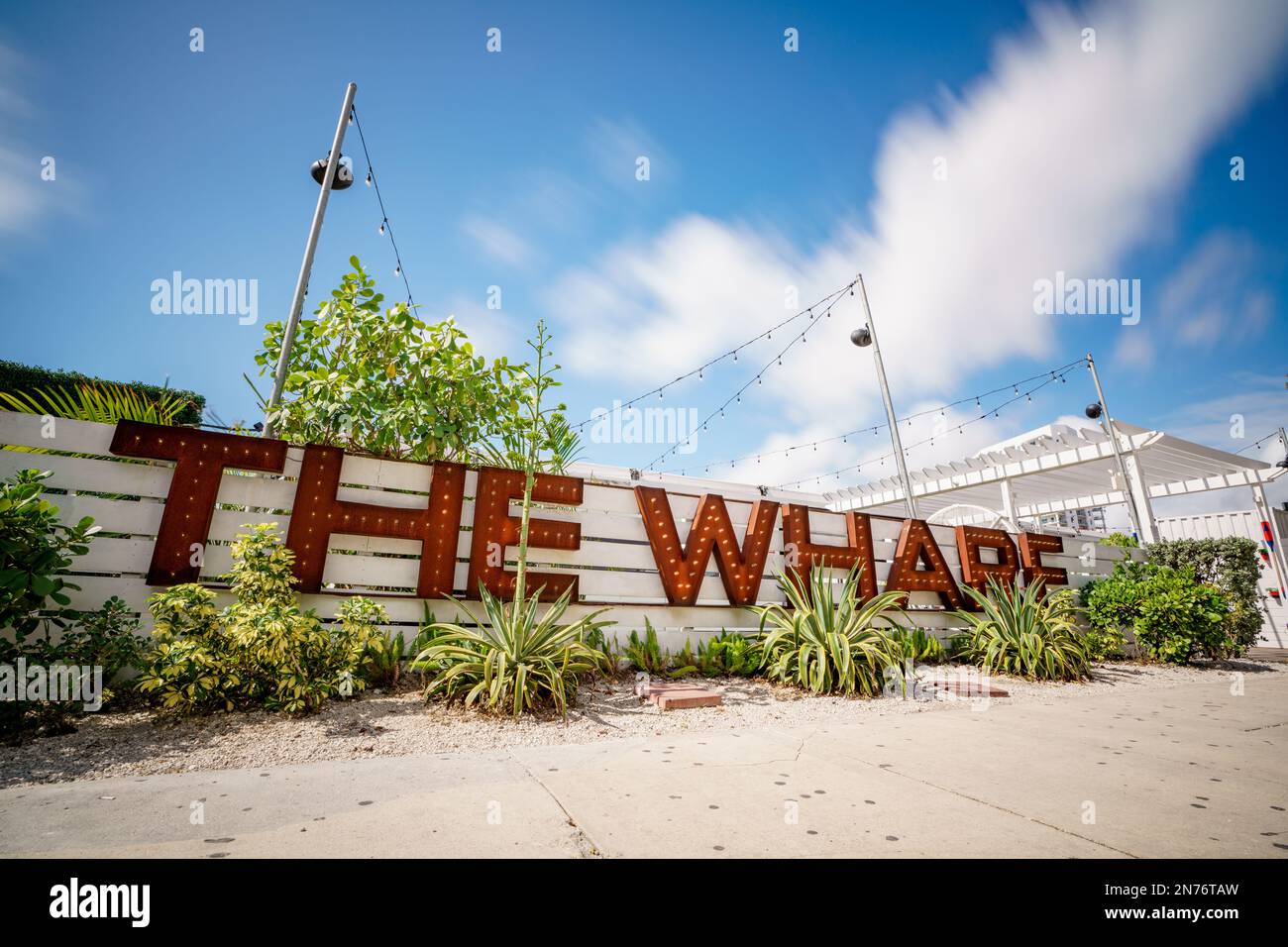 Miami, FL, USA - February 9, 2023: Photo of The Wharf pop up event ...