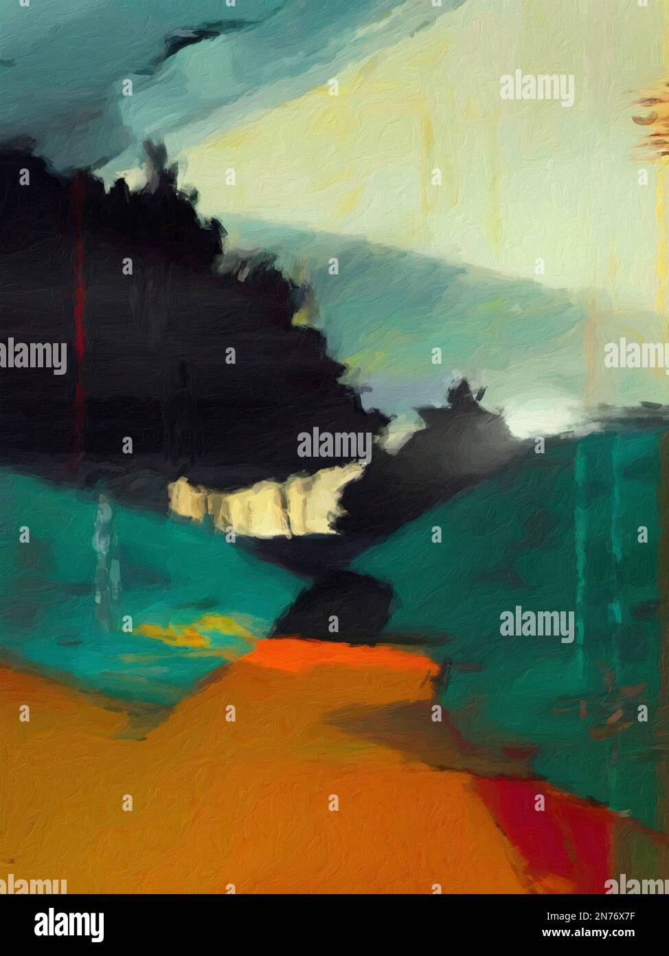 Brushstroke landscape hi-res stock photography and images - Alamy